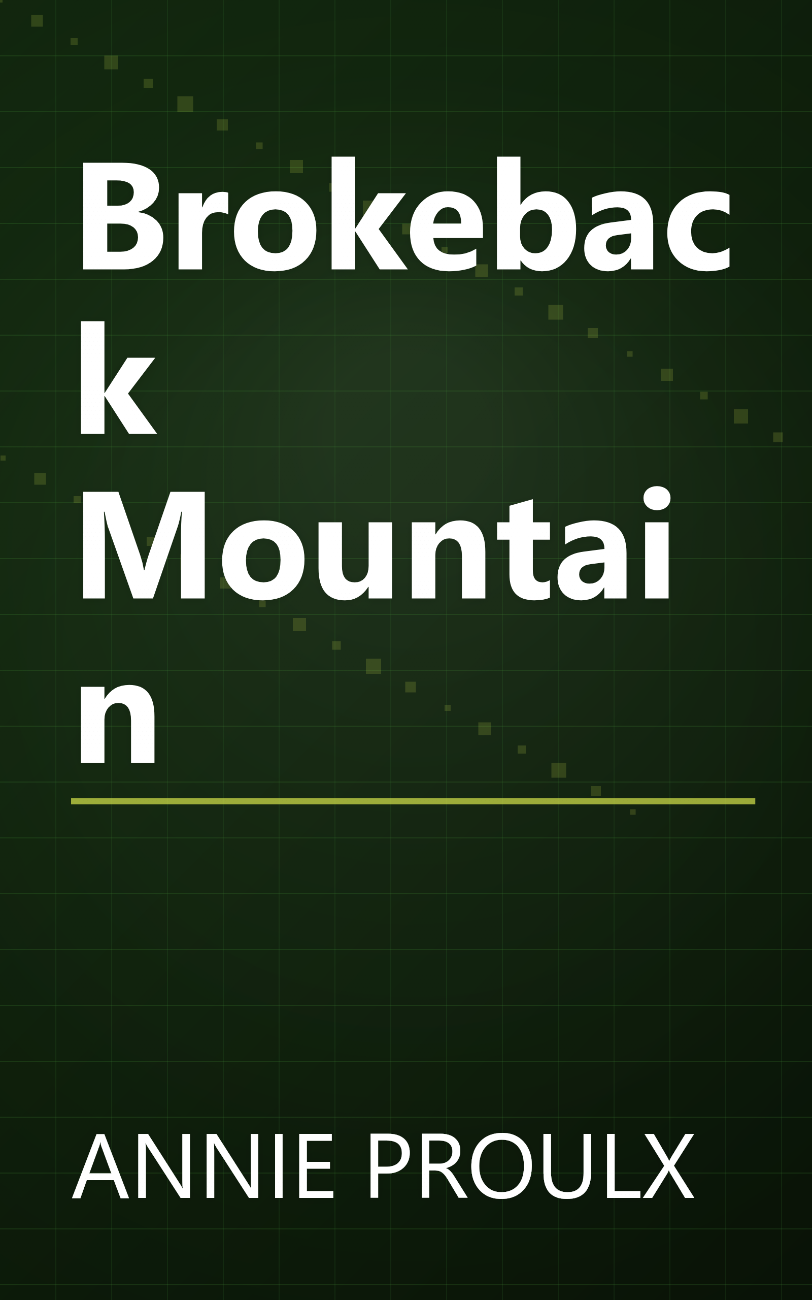 Brokeback Mountain book cover