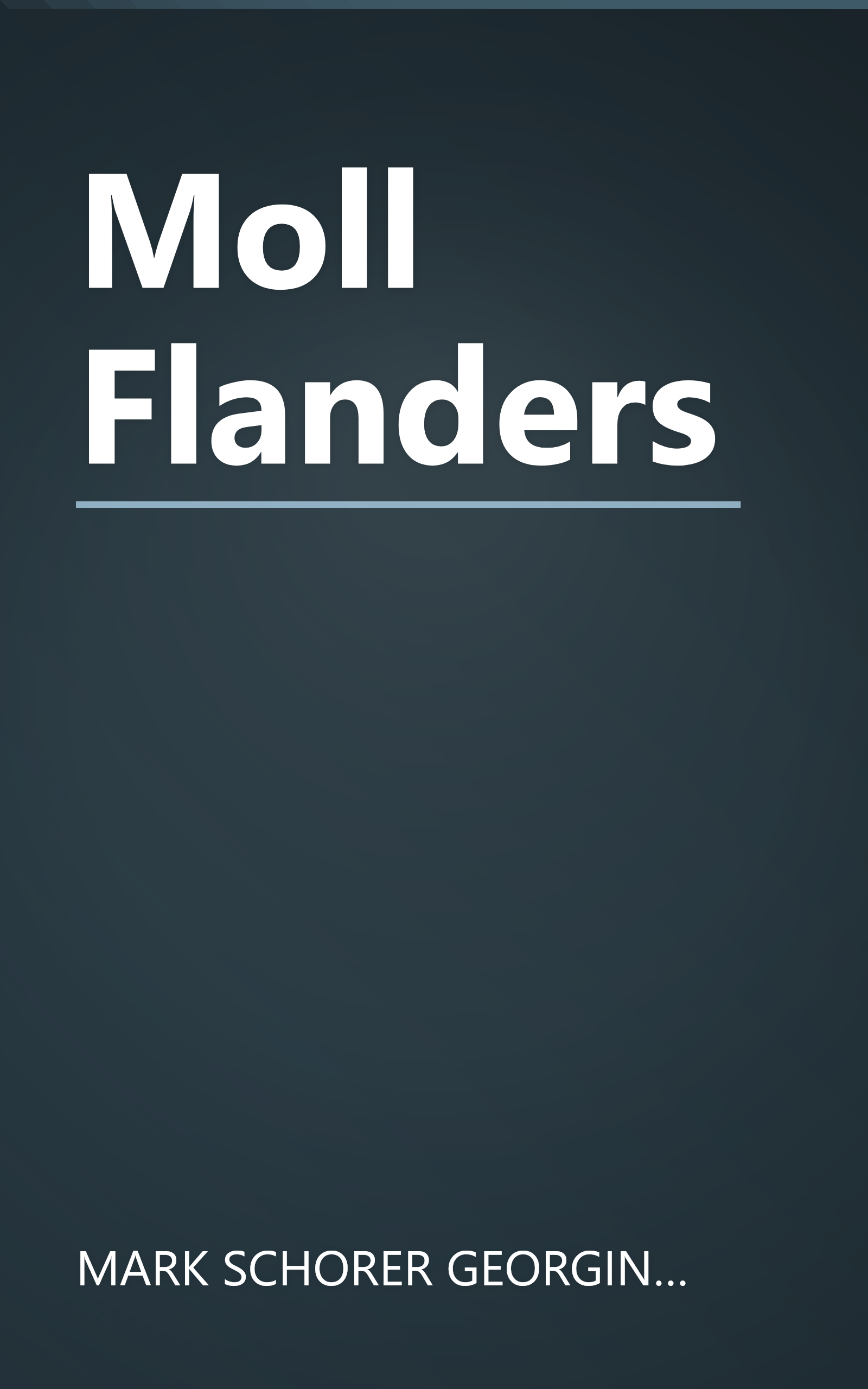 Moll Flanders book cover