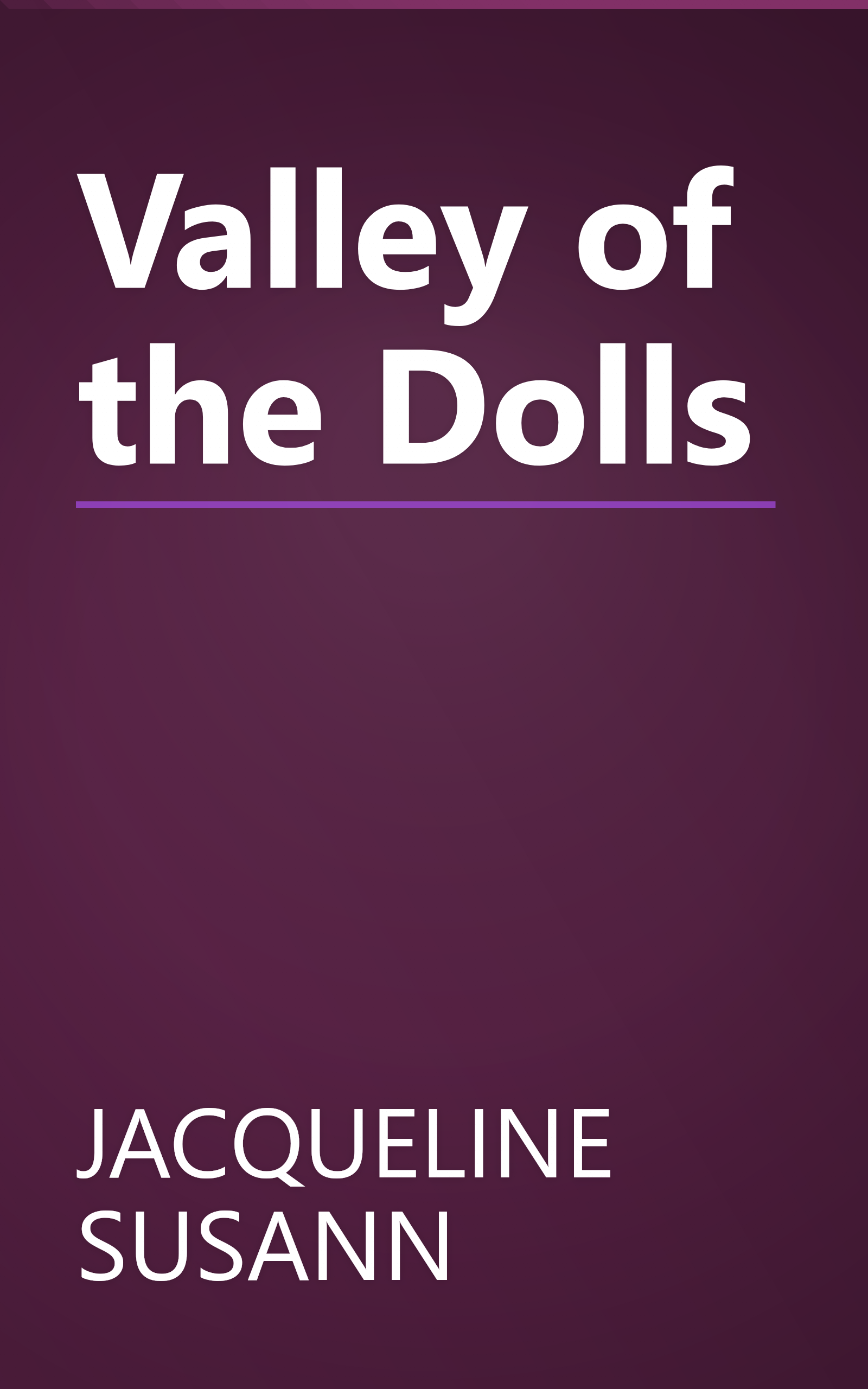 Valley of the Dolls book cover