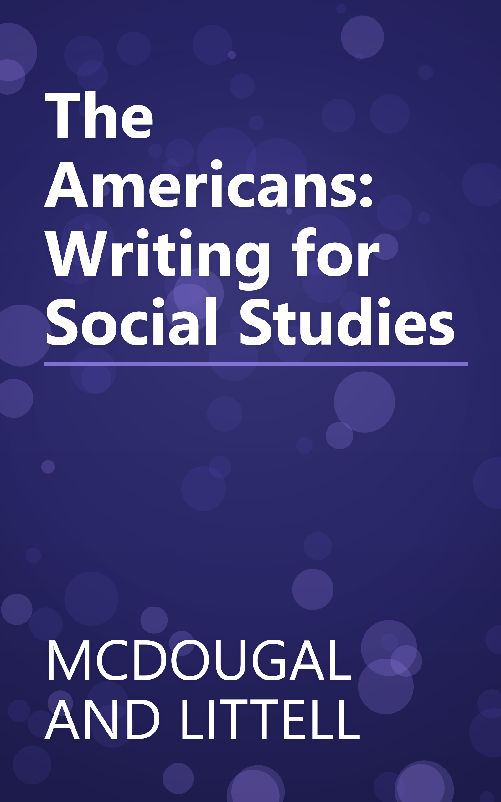 The Americans: Writing for Social Studies book cover
