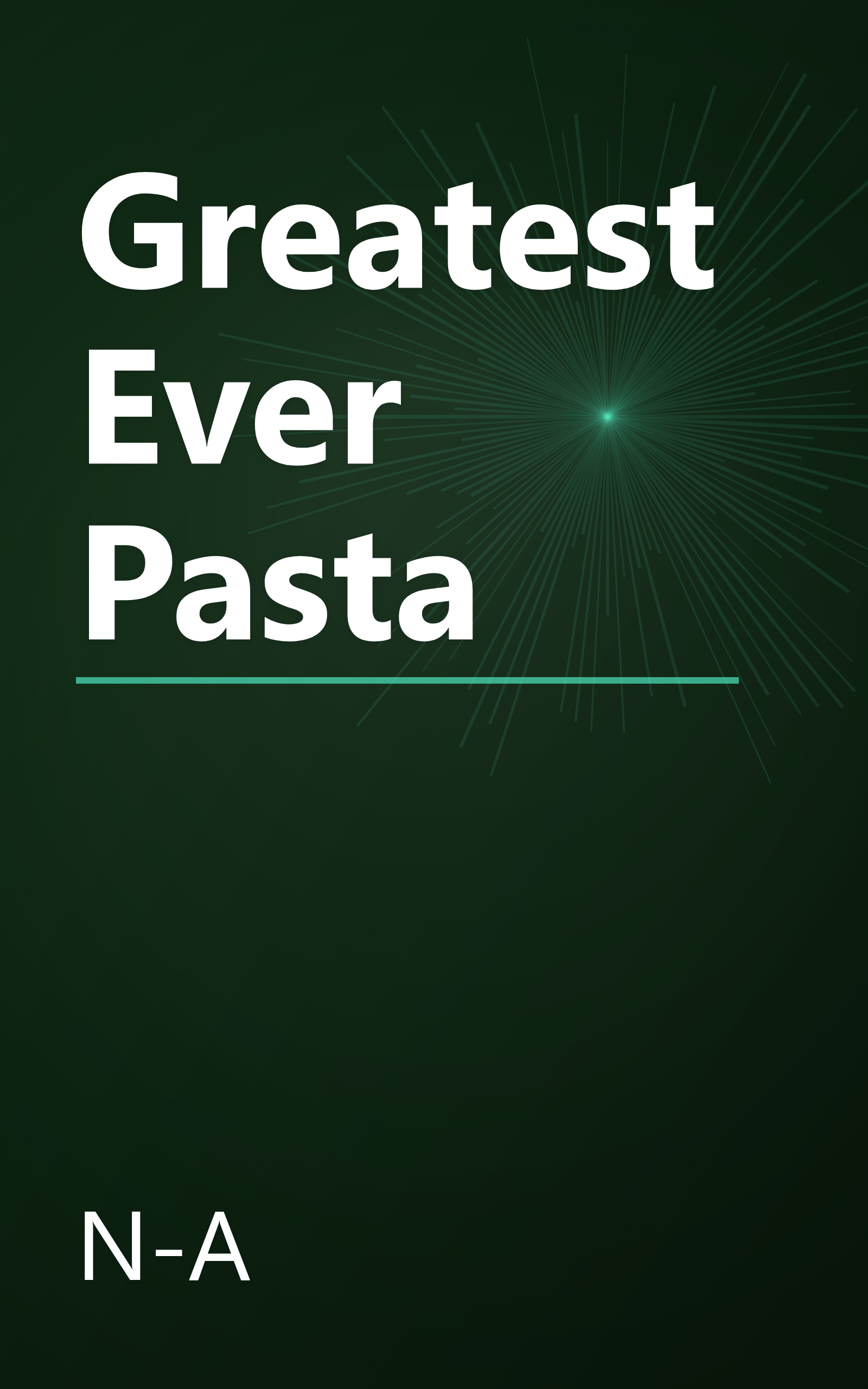 Greatest Ever Pasta book cover