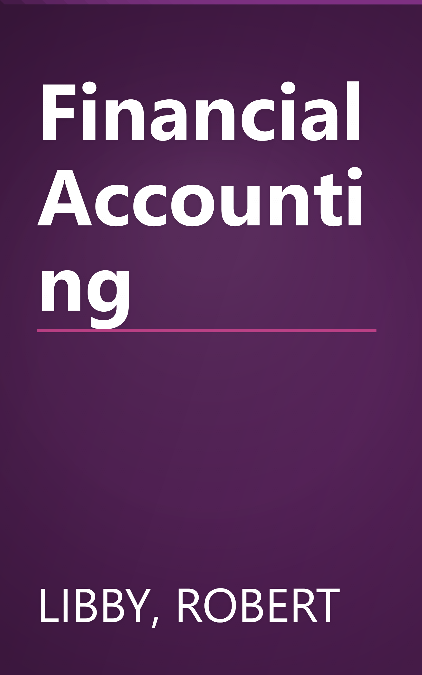 Financial Accounting book cover