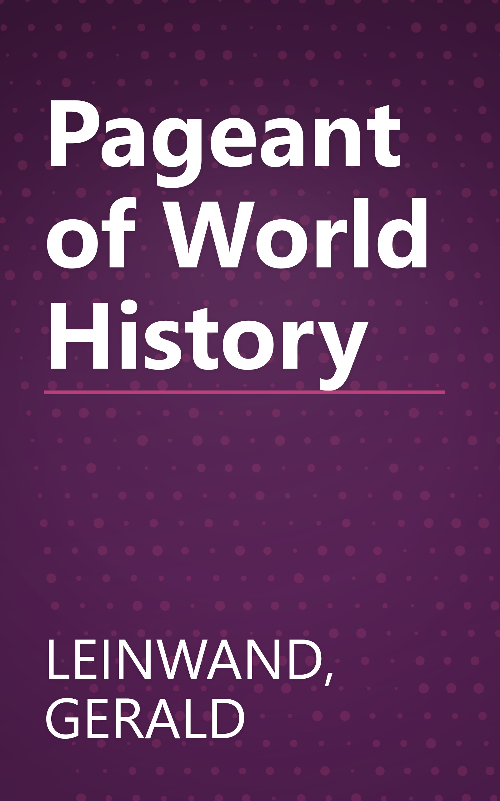 Pageant of World History book cover