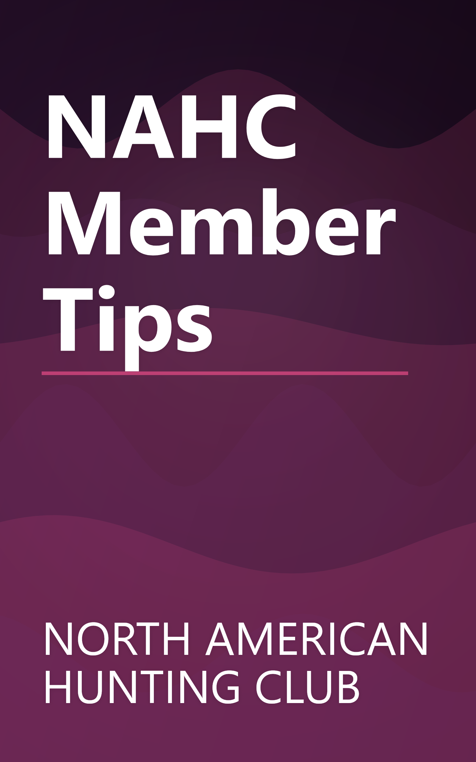 NAHC Member Tips book cover