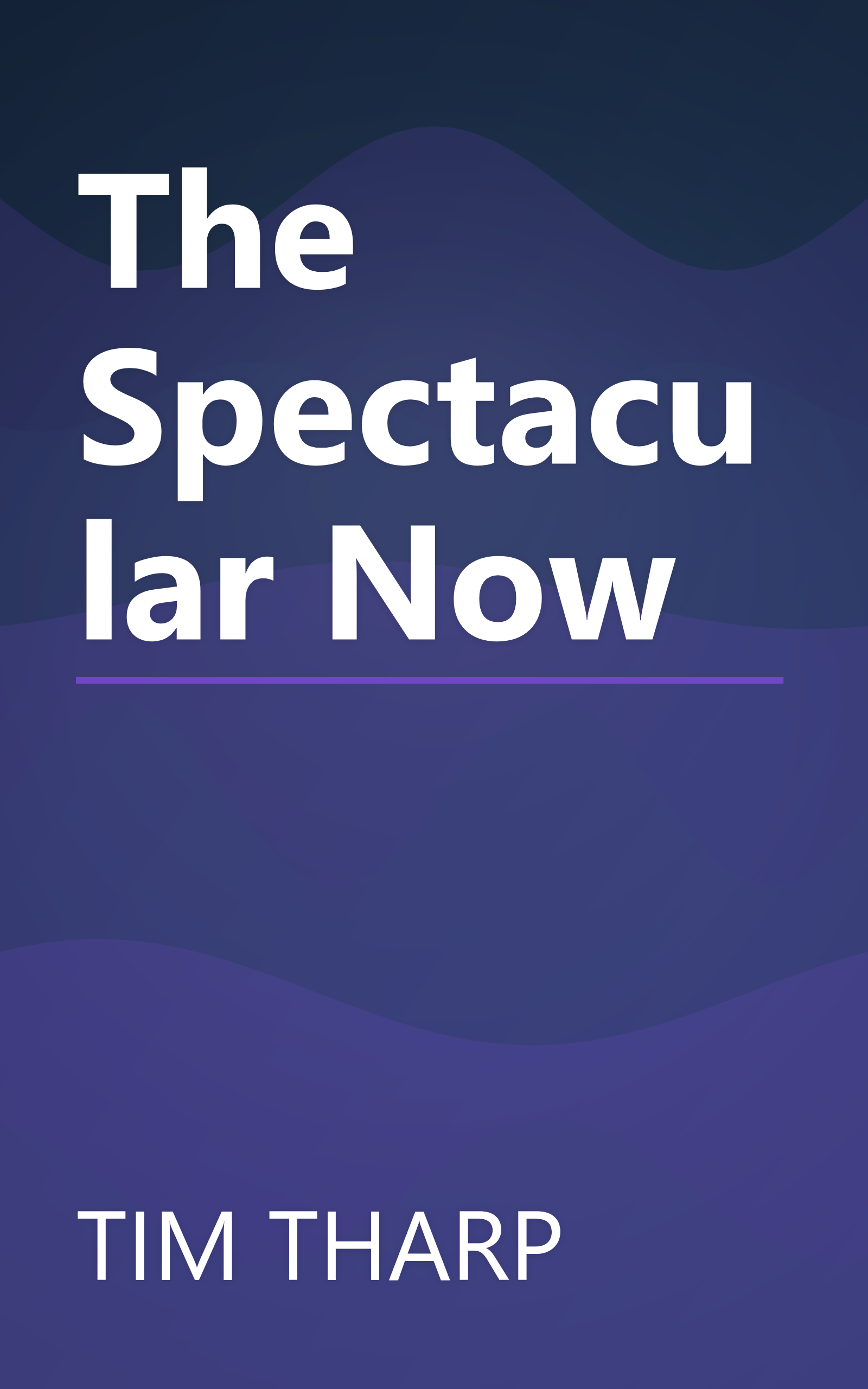 The Spectacular Now book cover