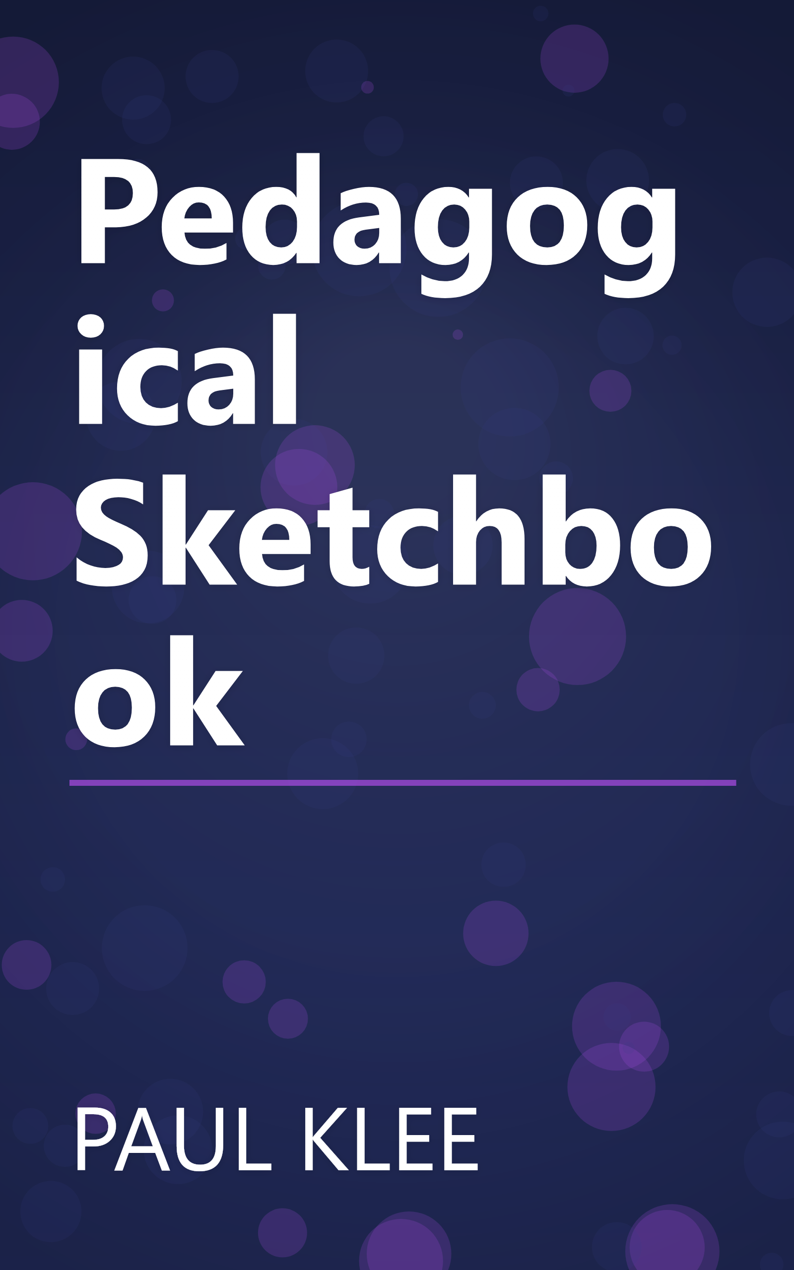 Pedagogical Sketchbook book cover
