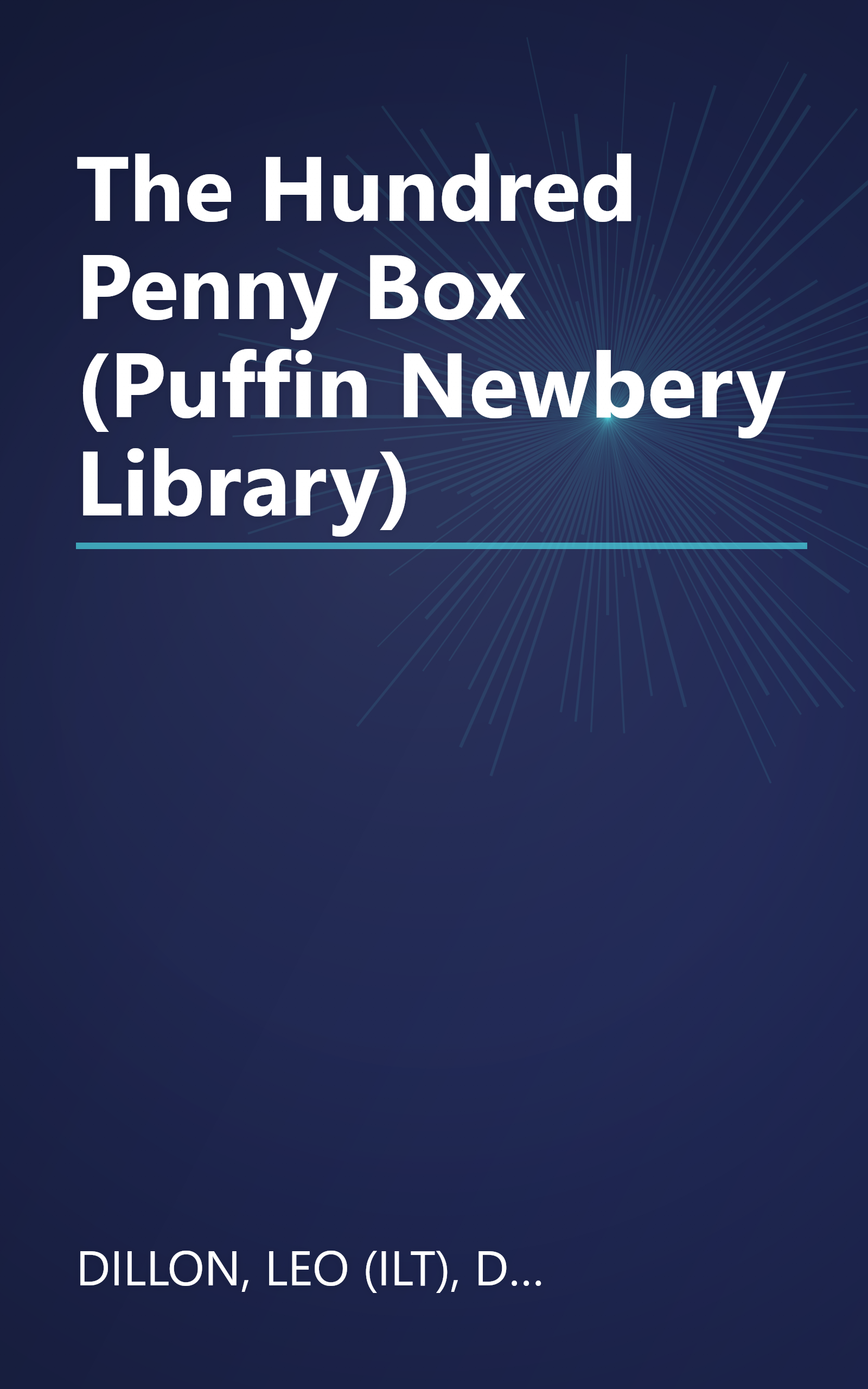 The Hundred Penny Box (Puffin Newbery Library) book cover