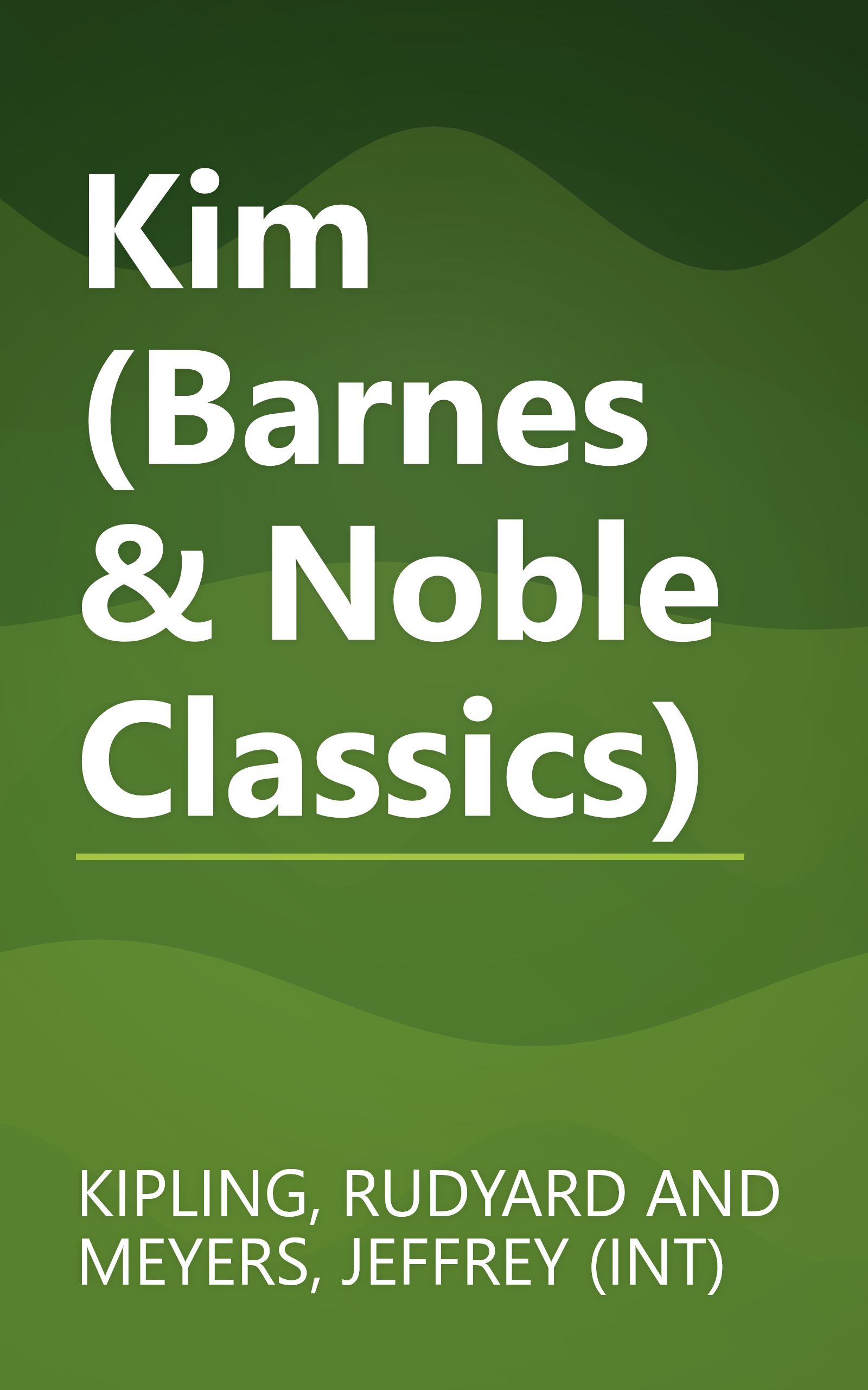 Kim (Barnes & Noble Classics) book cover