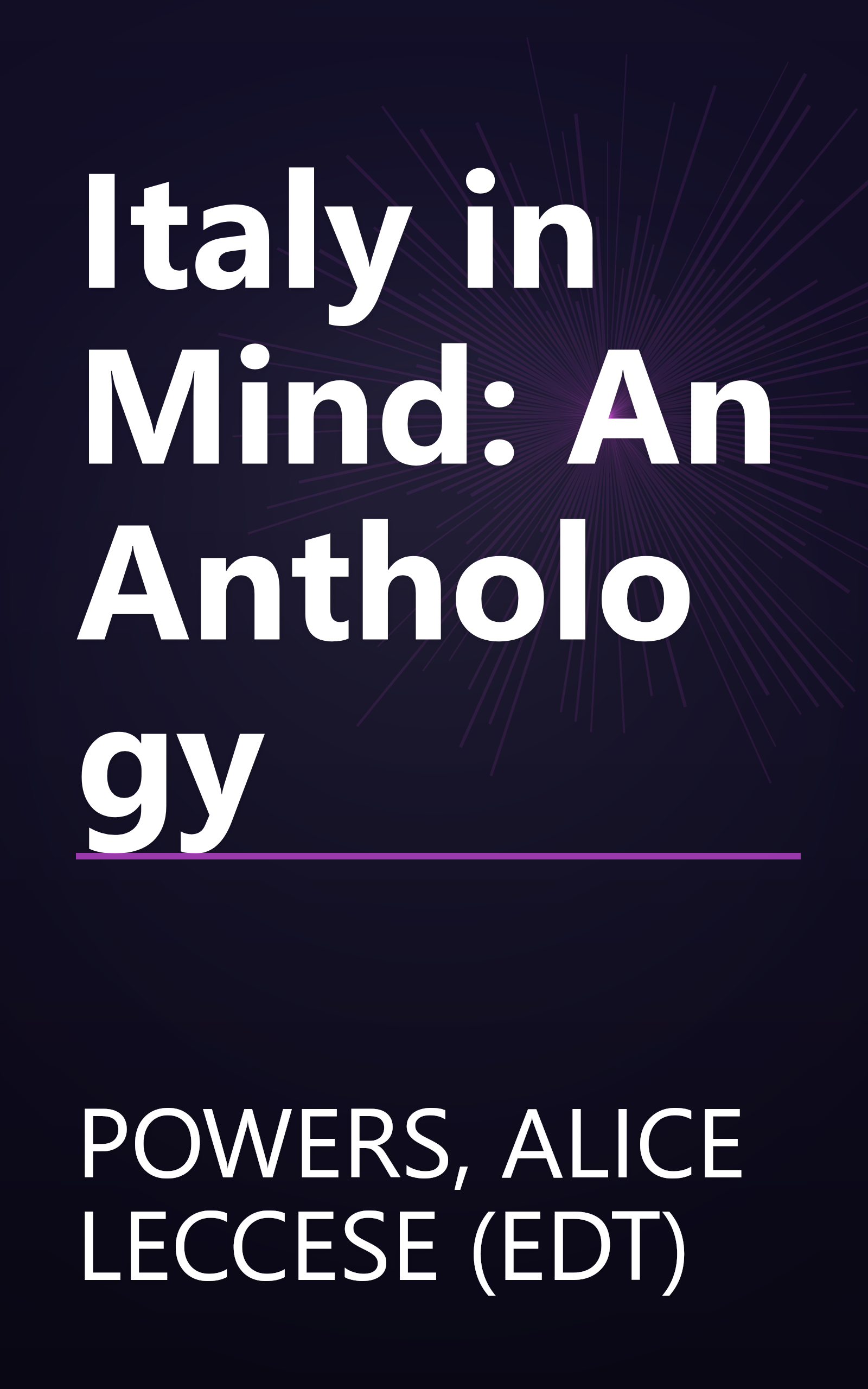 Italy in Mind: An Anthology book cover