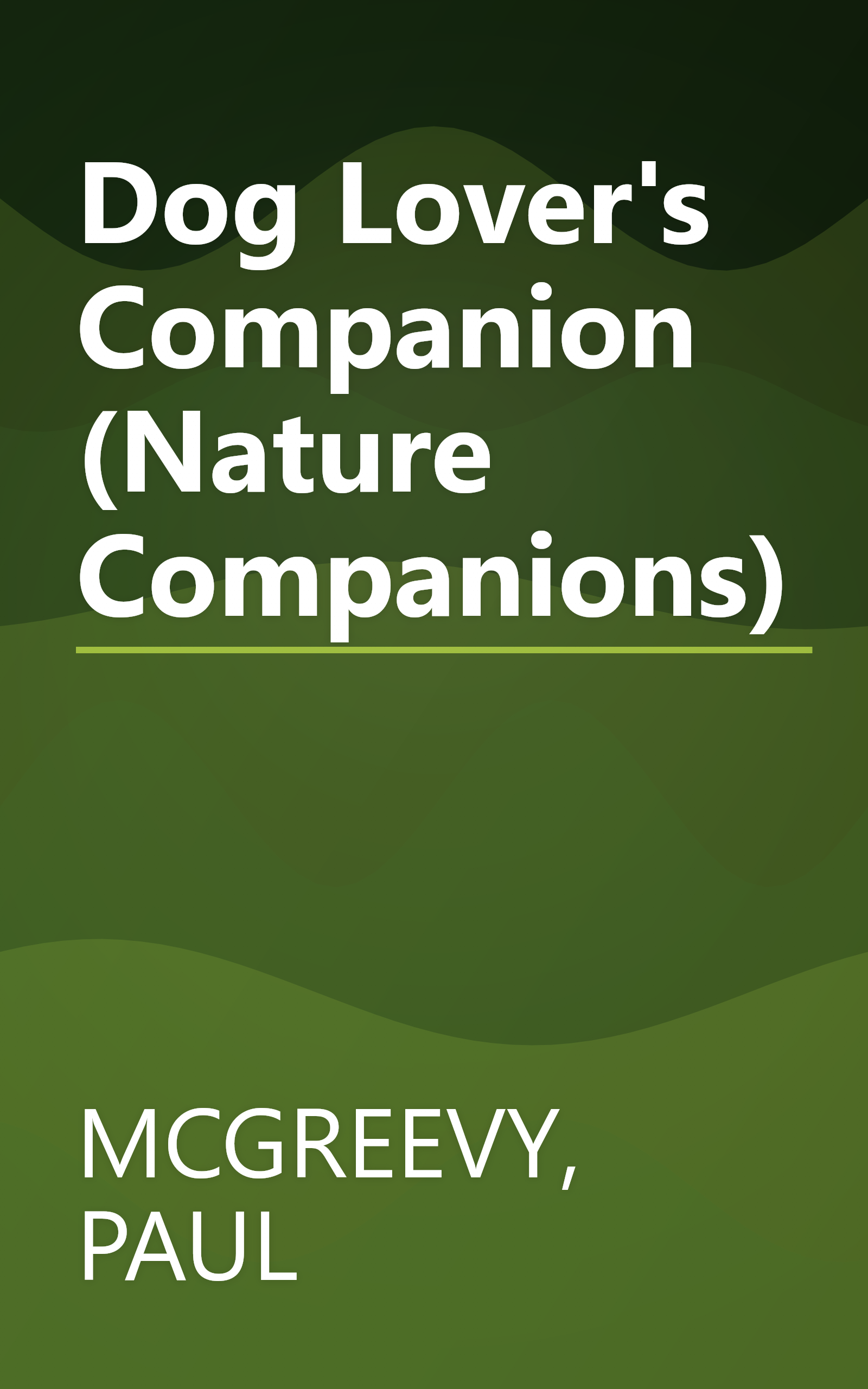 Dog Lover's Companion (Nature Companions) book cover