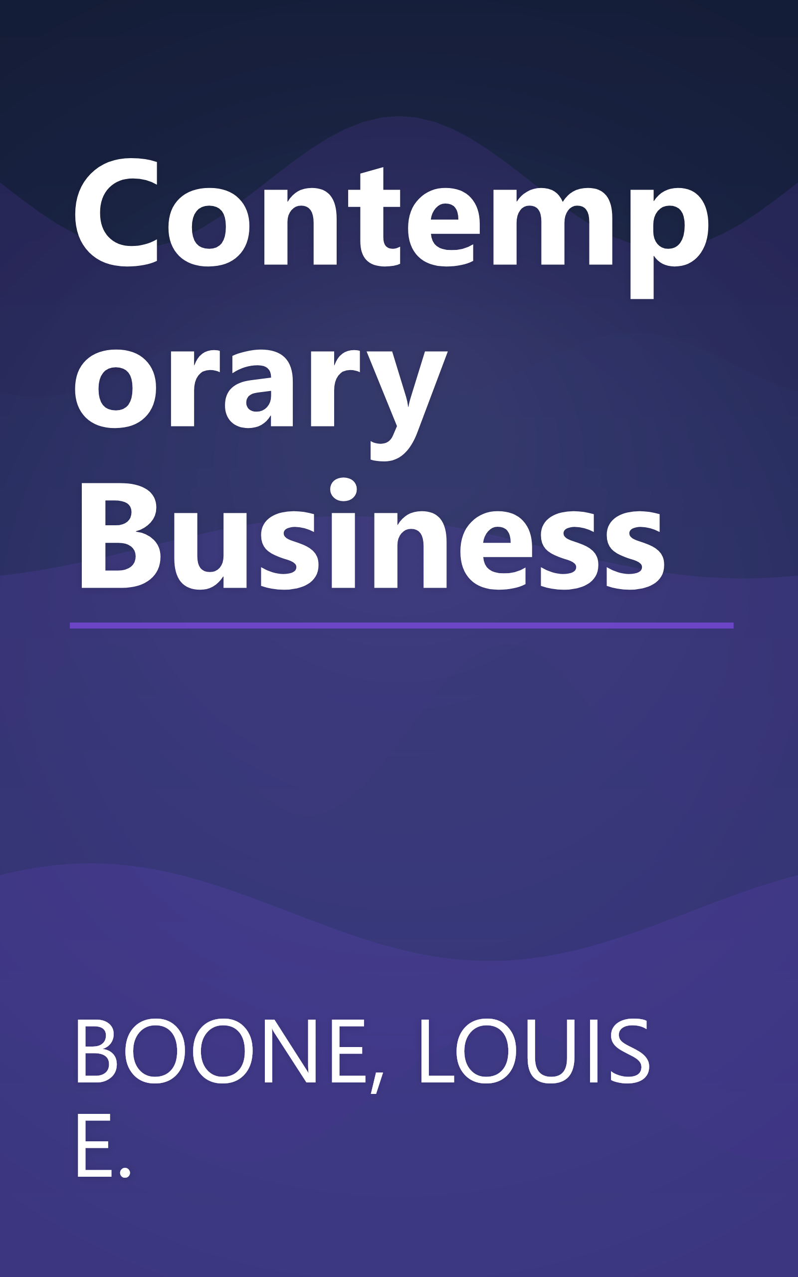 Contemporary Business book cover