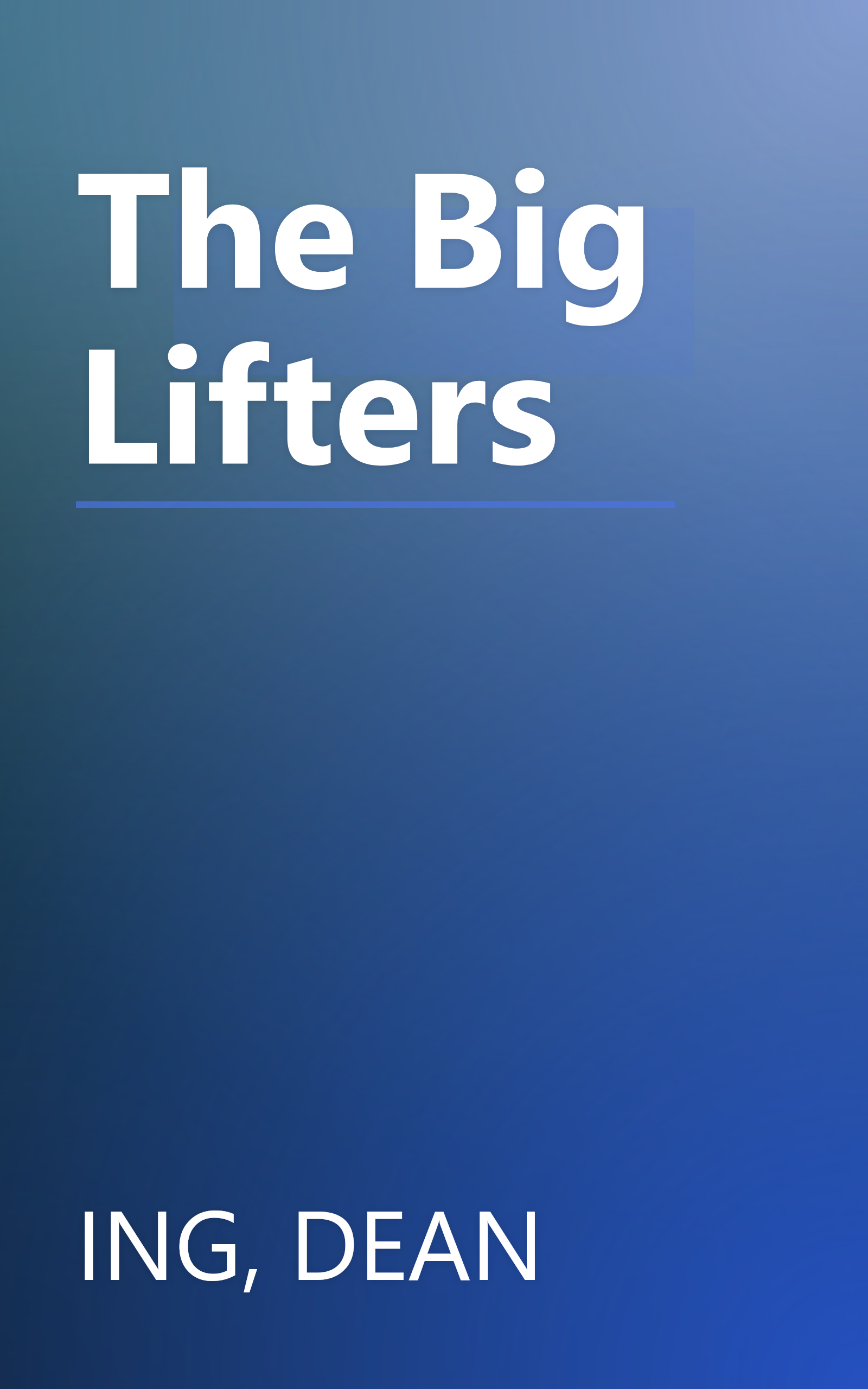 The Big Lifters book cover