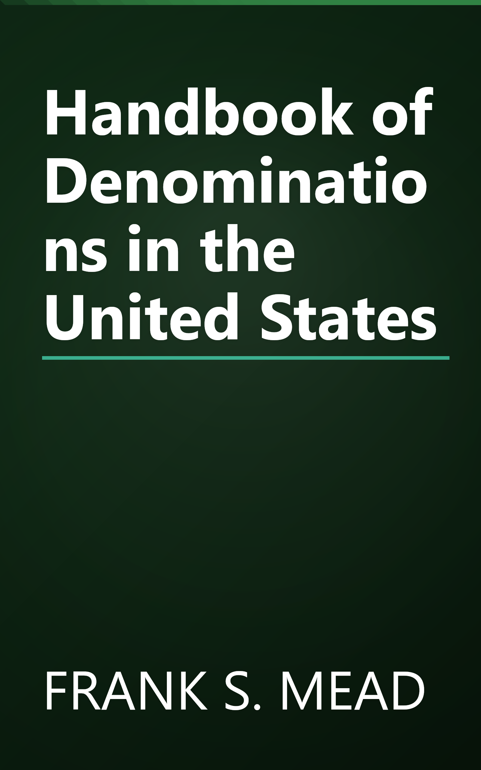 Handbook of Denominations in the United States book cover