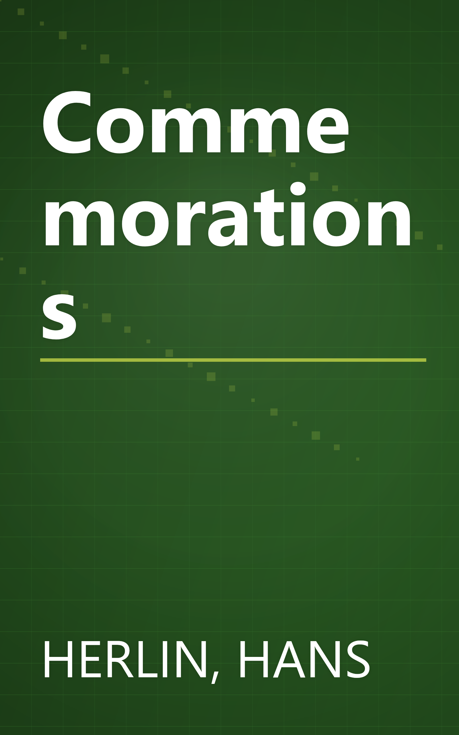 Commemorations book cover