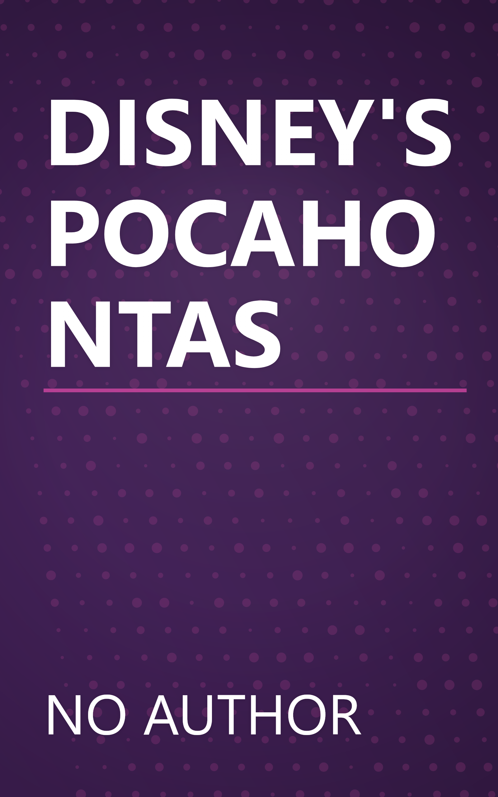 DISNEY'S POCAHONTAS book cover
