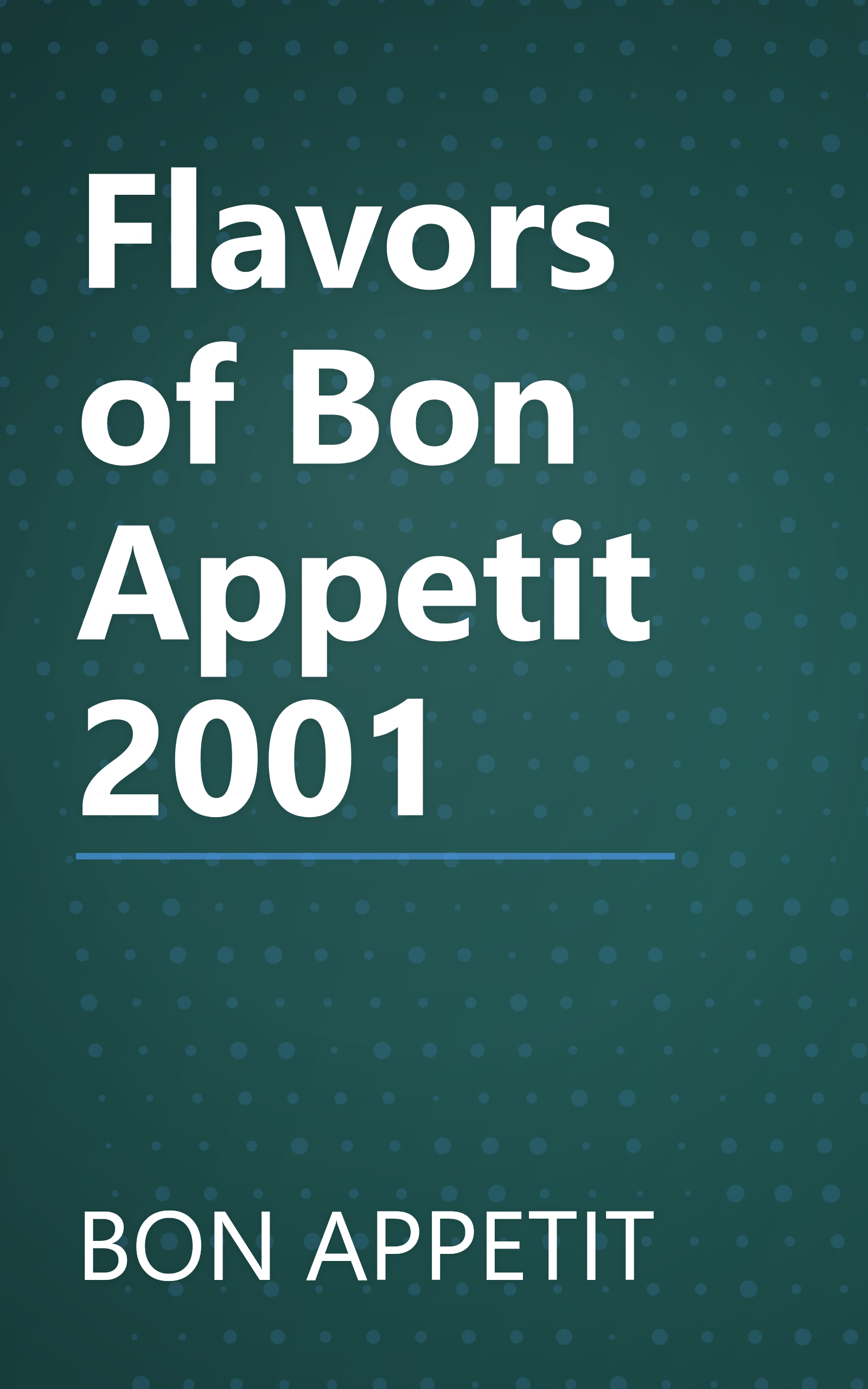 Flavors of Bon Appetit 2001 book cover