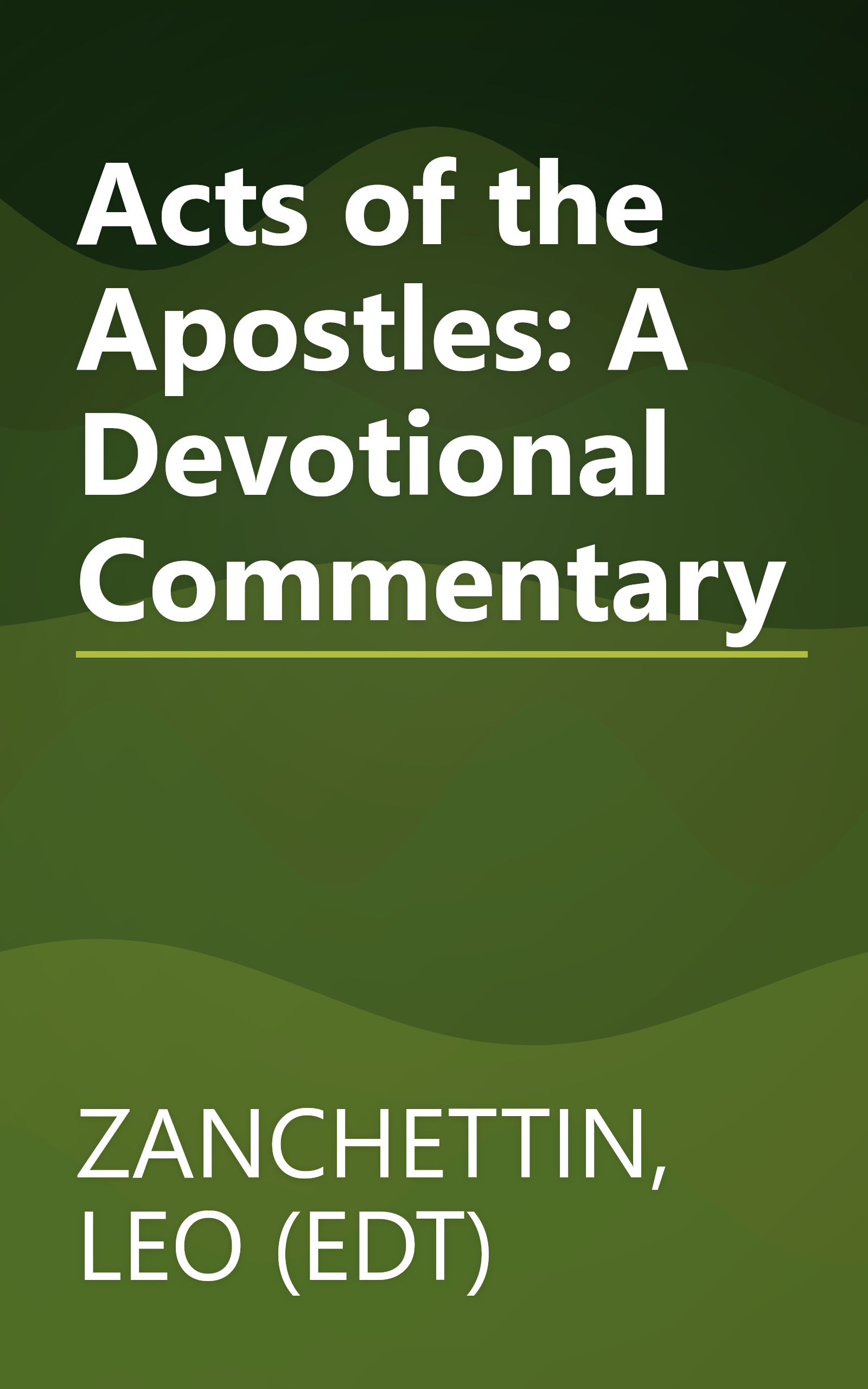 Acts of the Apostles: A Devotional Commentary book cover