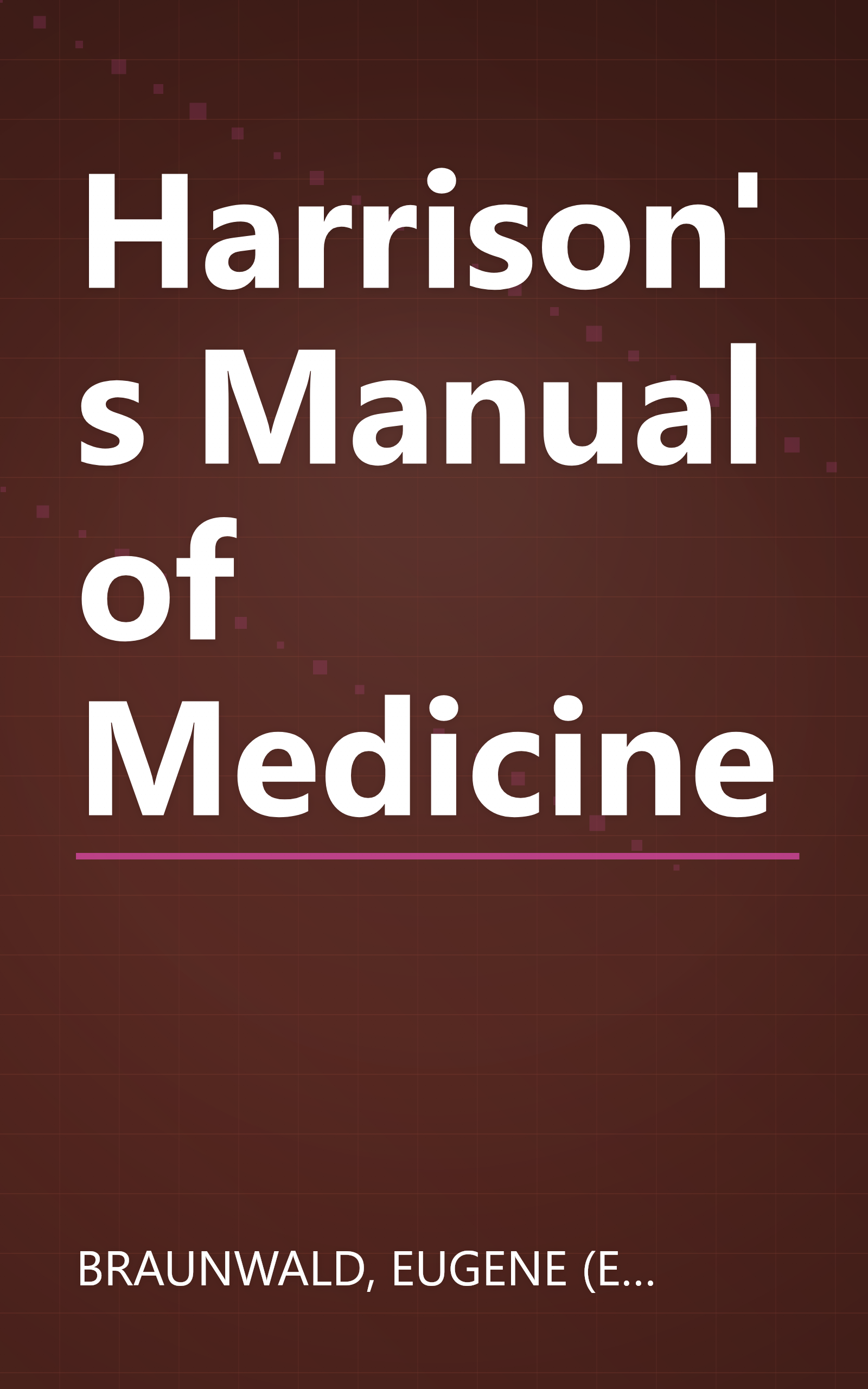 Harrison's Manual of Medicine book cover