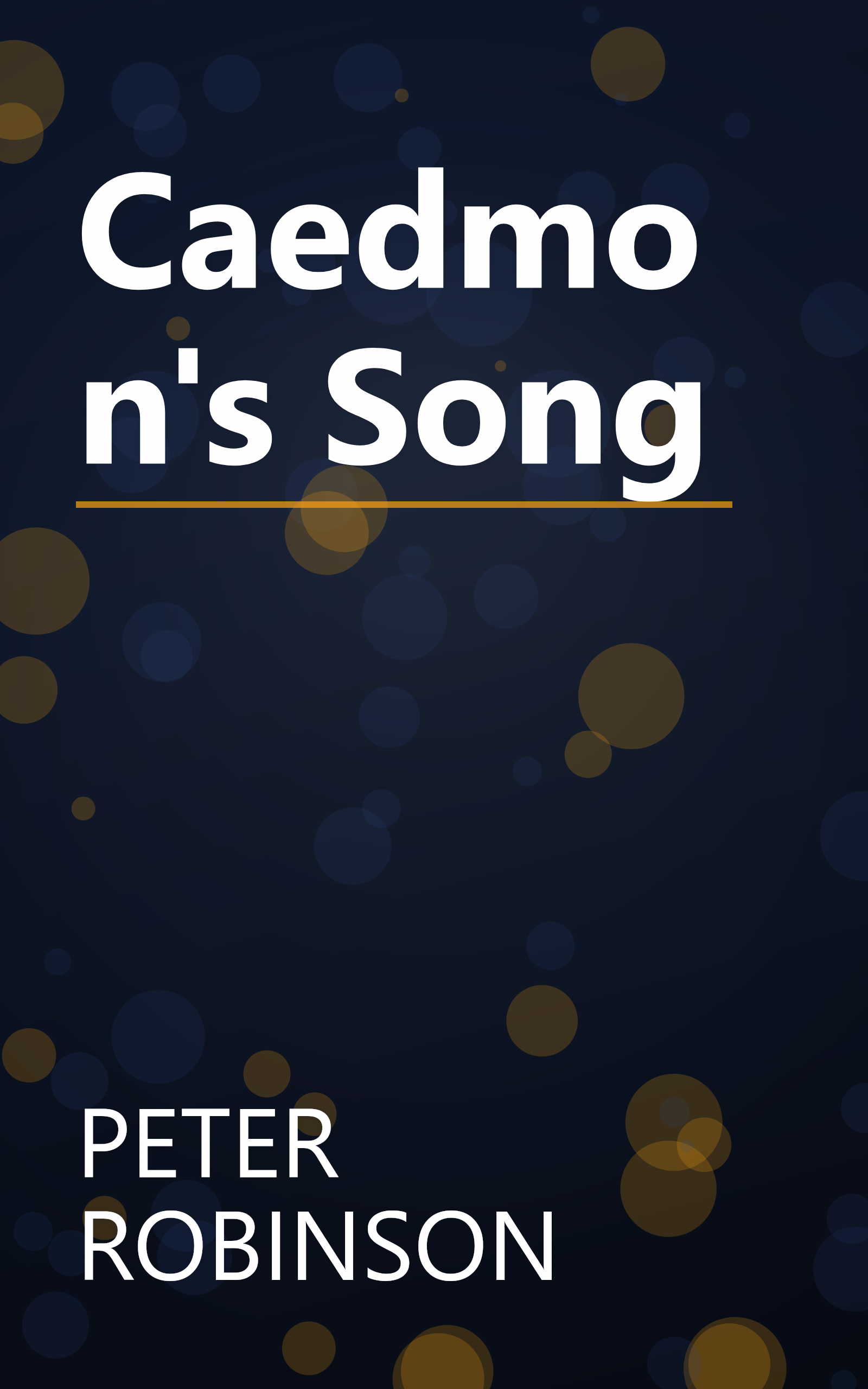 Caedmon's Song book cover