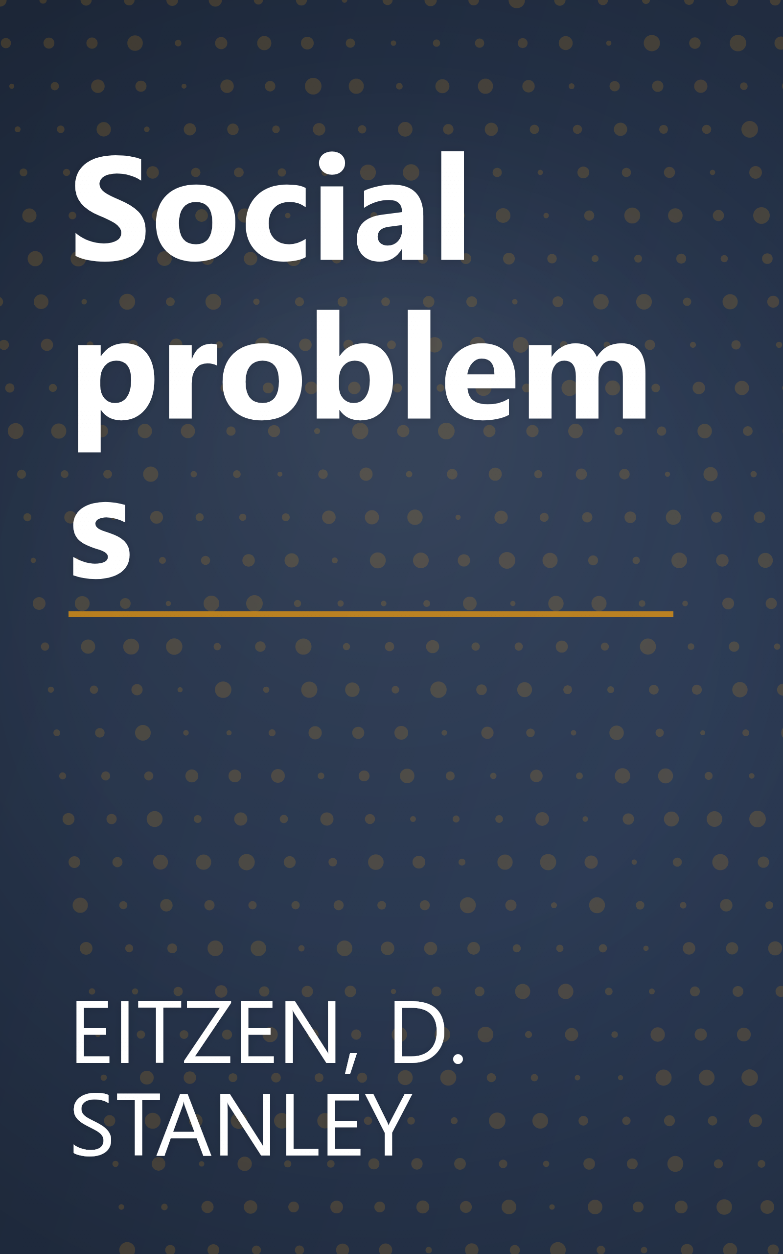 Social problems book cover
