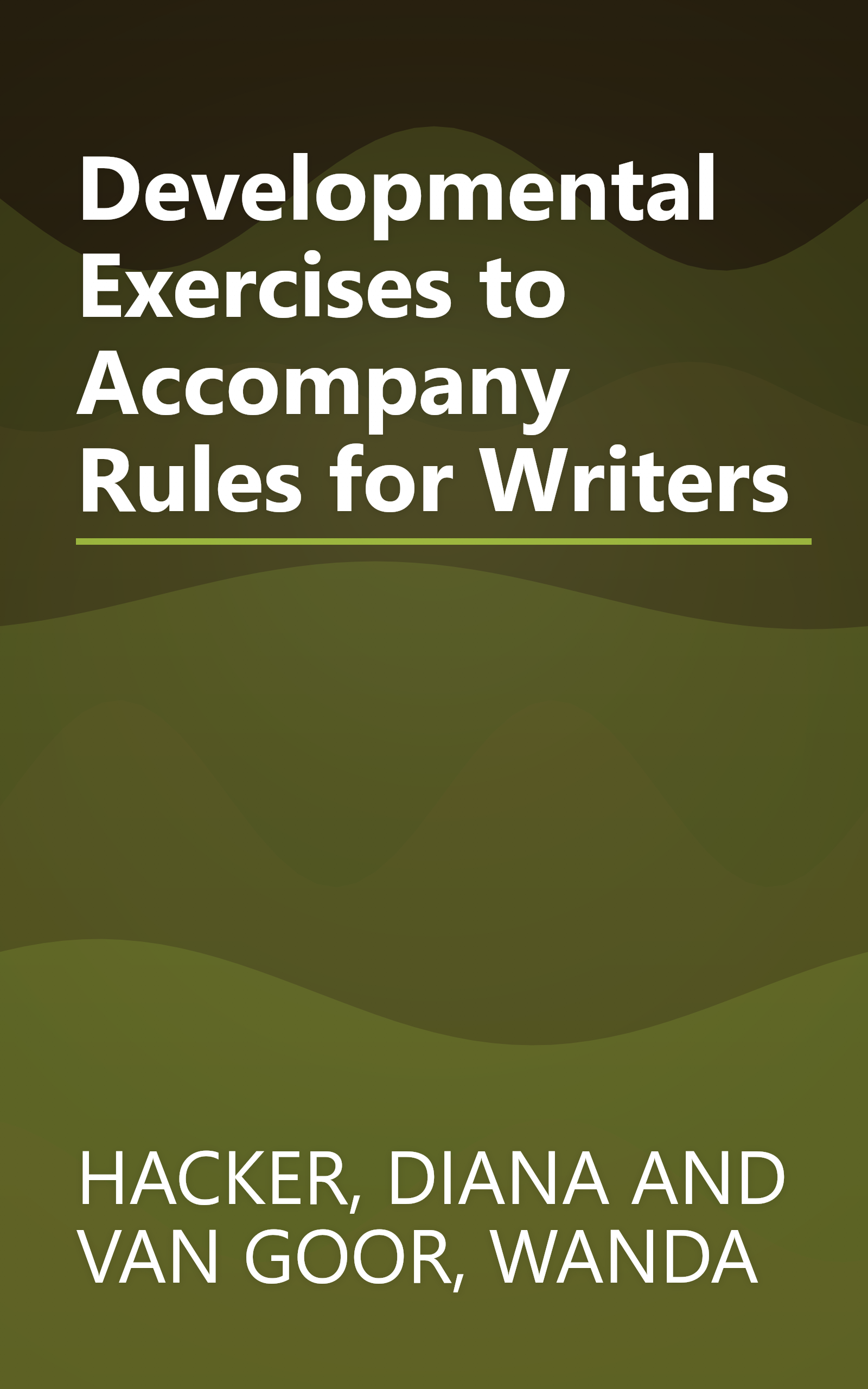 Developmental Exercises to Accompany Rules for Writers book cover