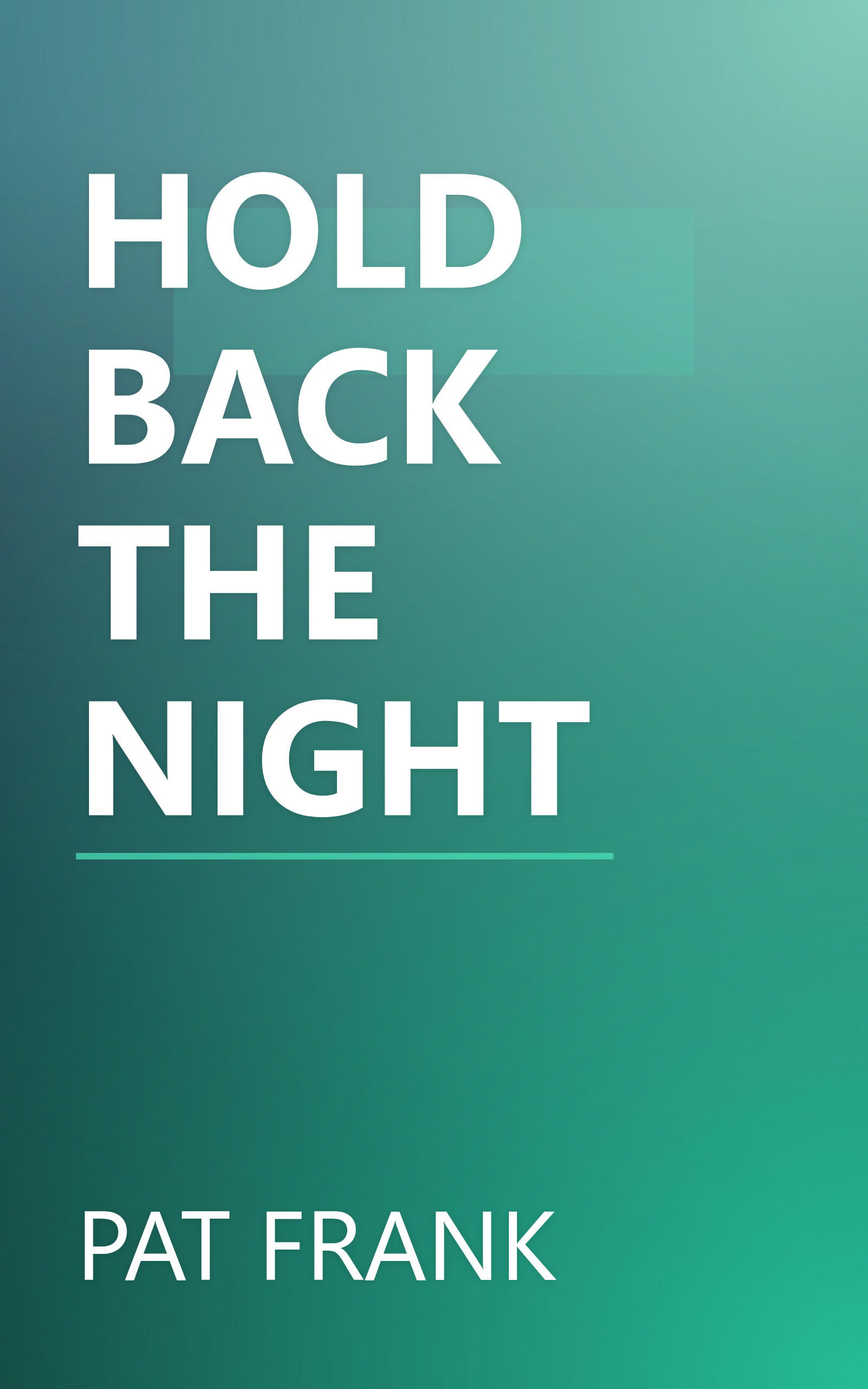 HOLD BACK THE NIGHT book cover