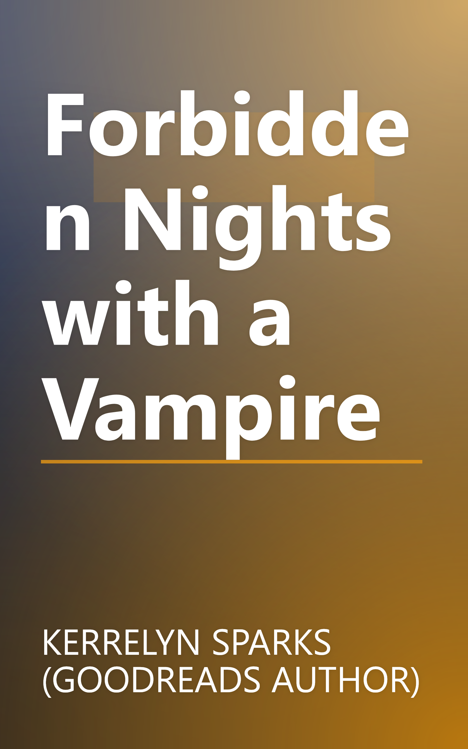 Forbidden Nights with a Vampire book cover
