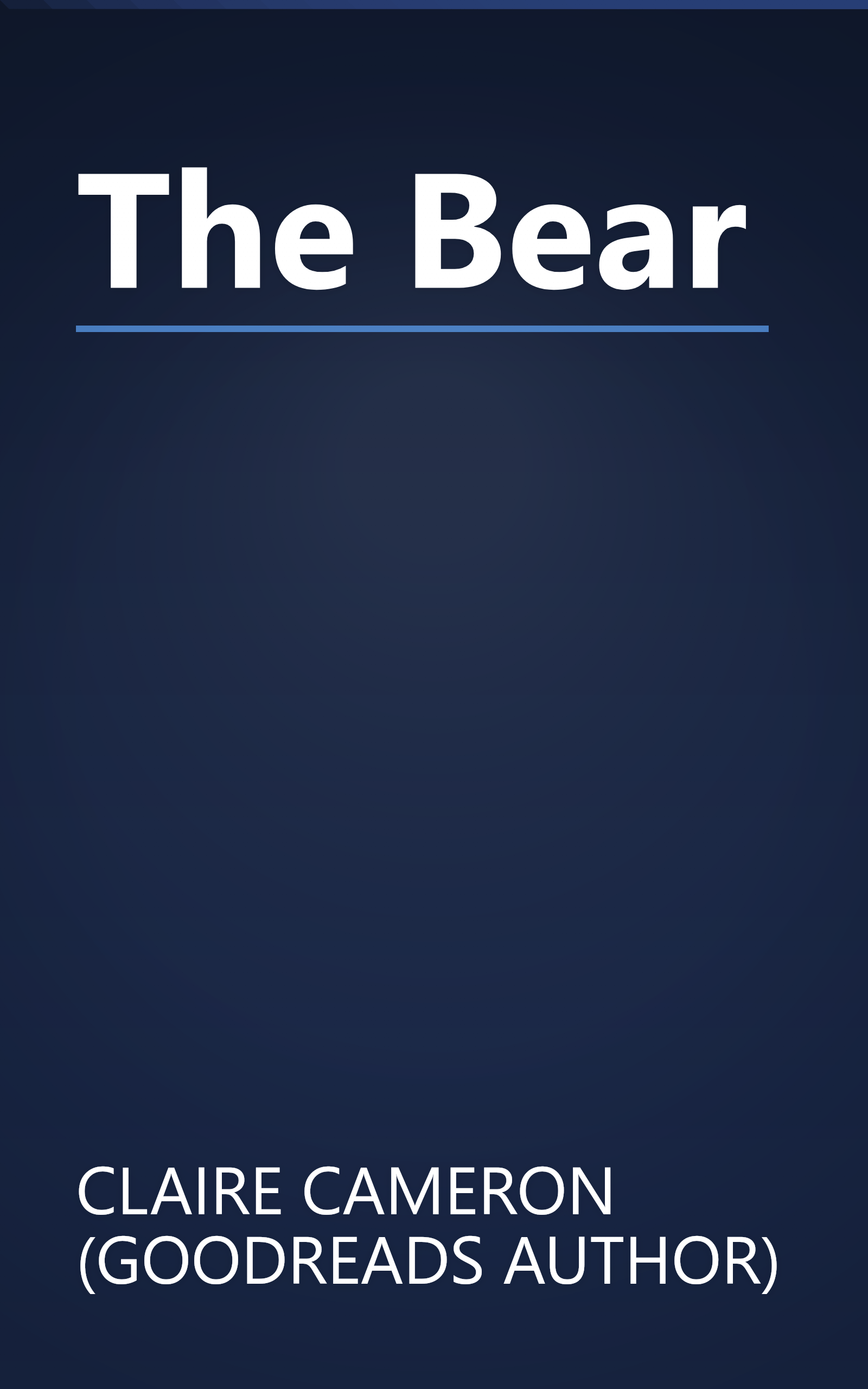The Bear book cover
