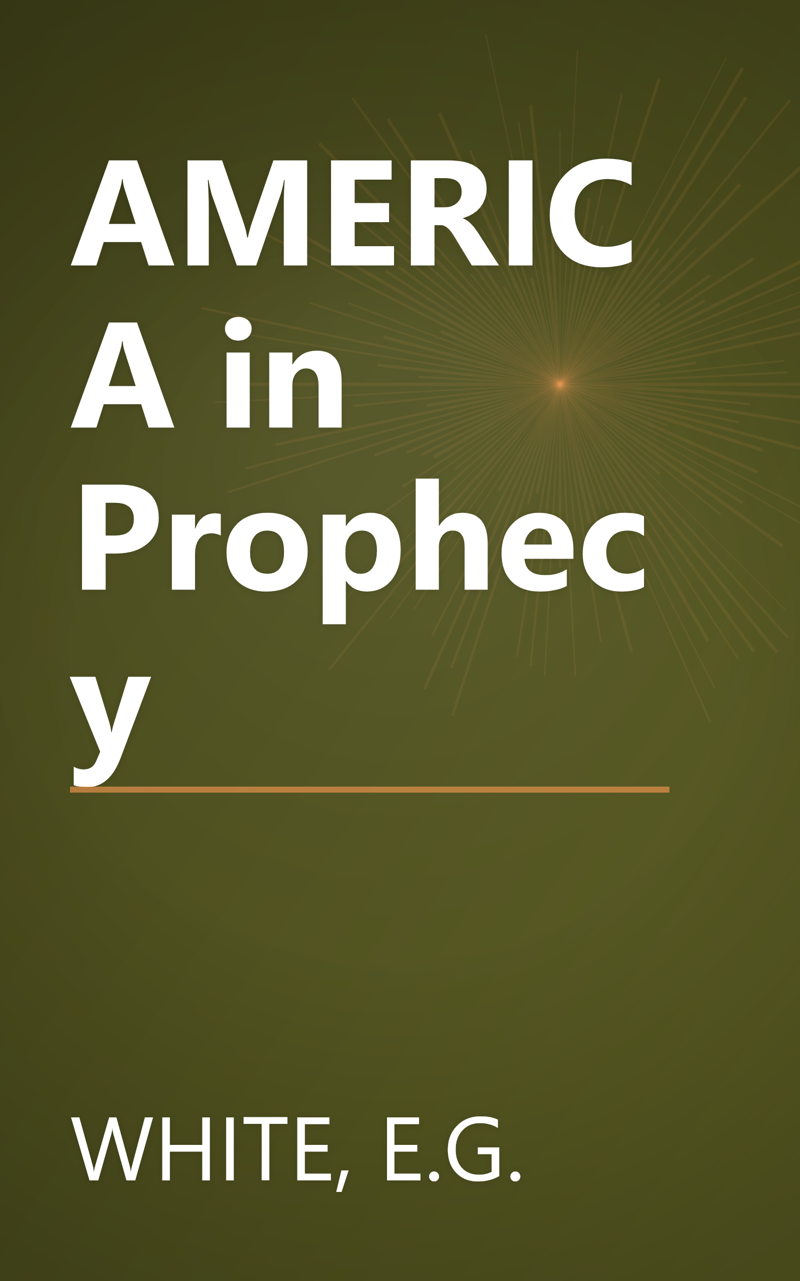 AMERICA in Prophecy book cover