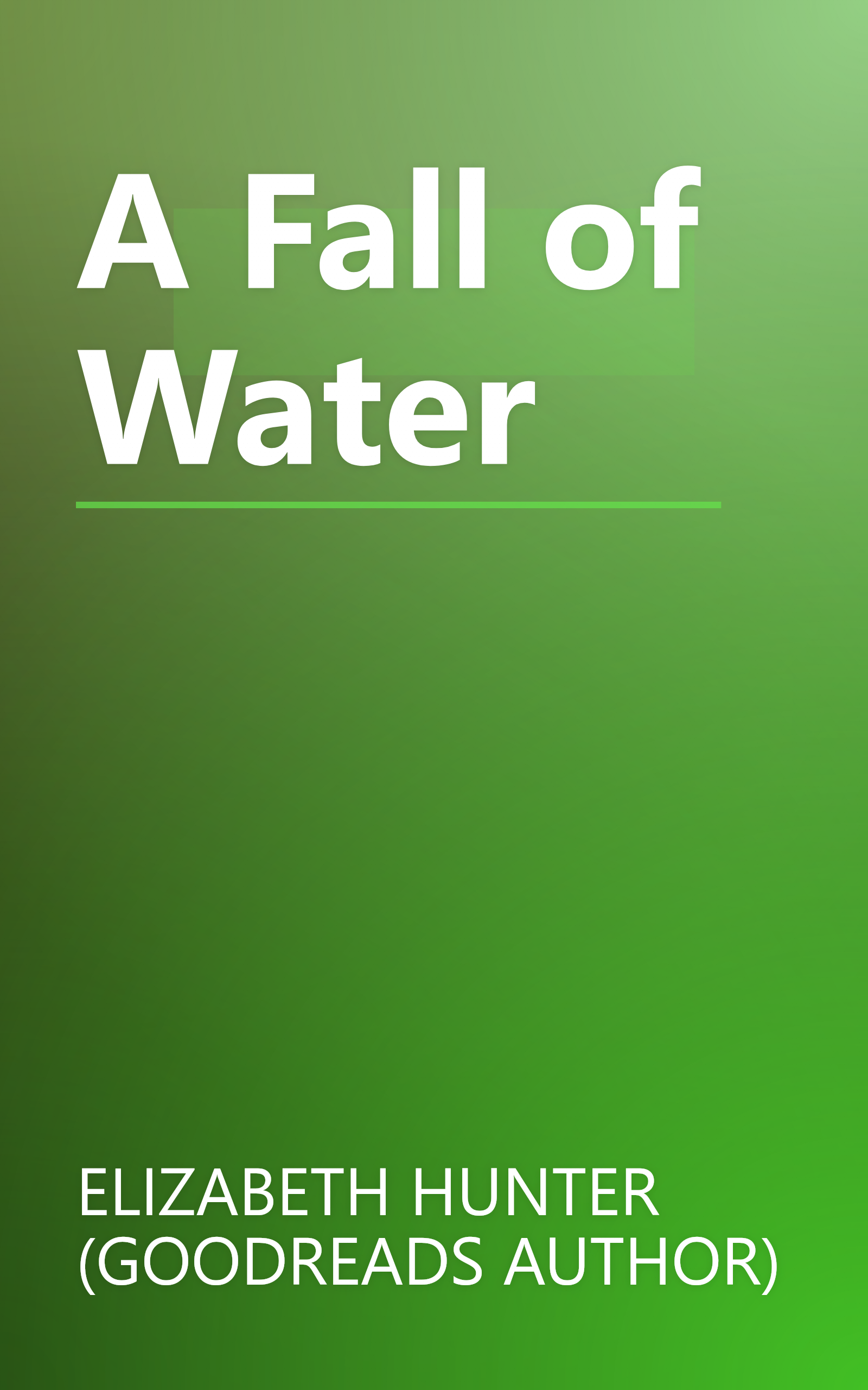 A Fall of Water book cover