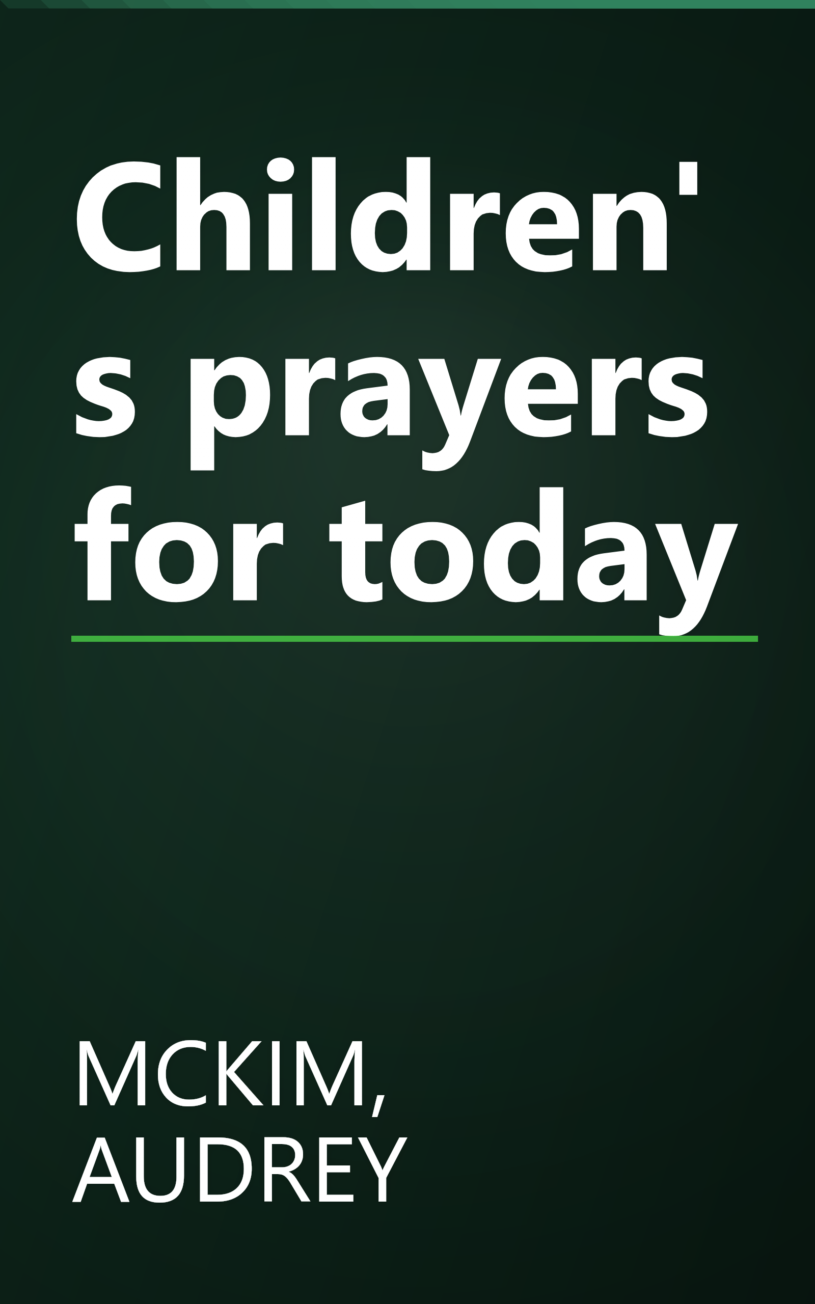 Children's prayers for today book cover
