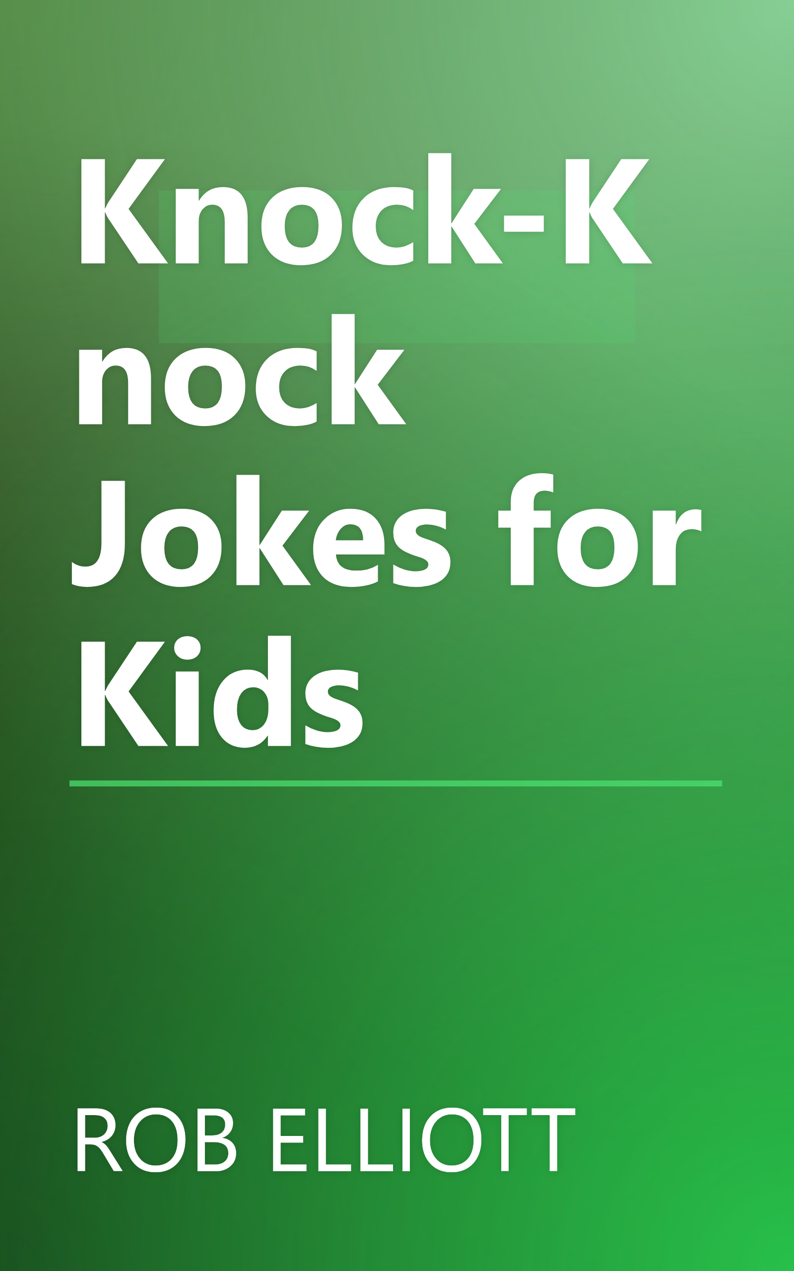 Knock-Knock Jokes for Kids book cover