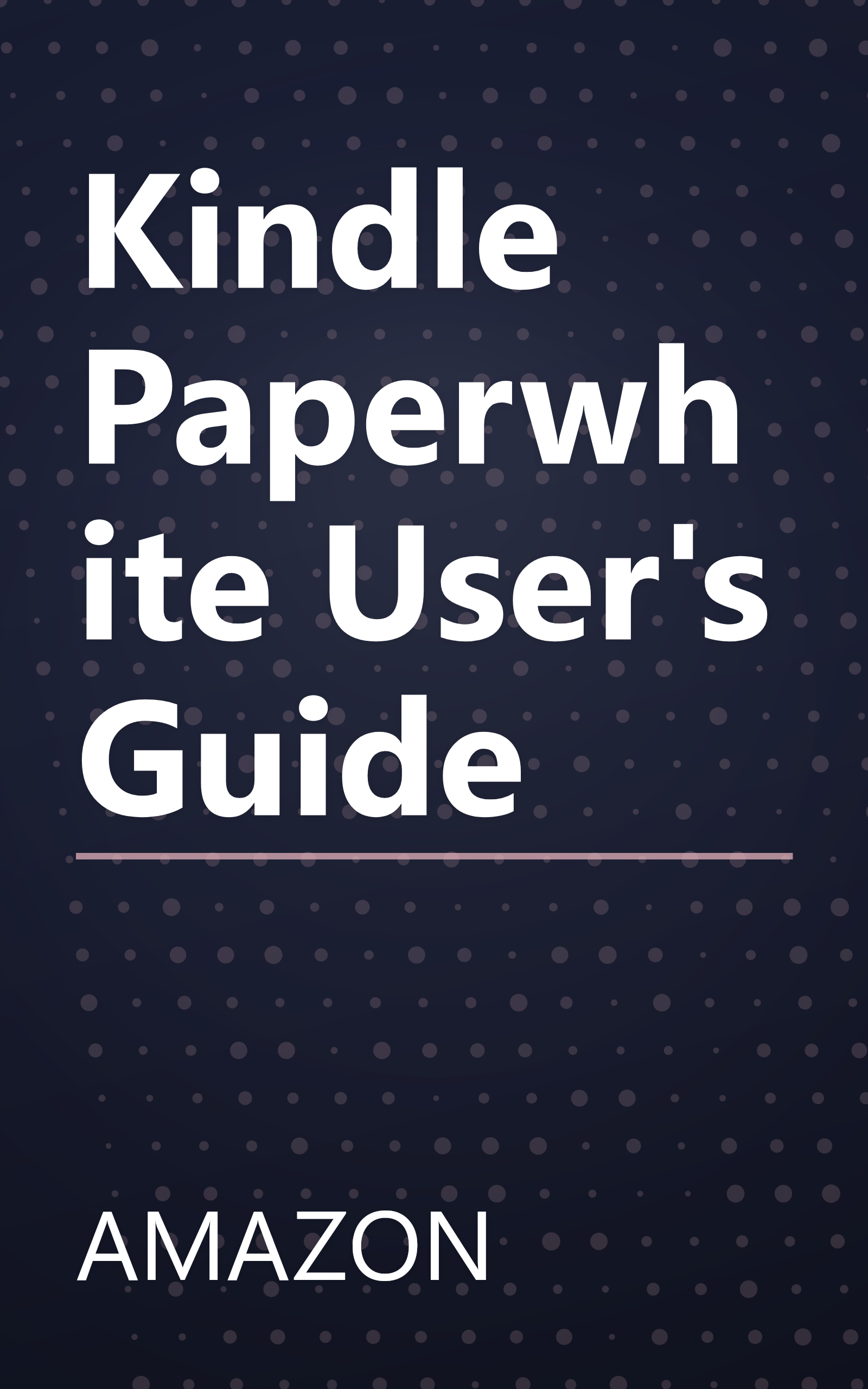 Kindle Paperwhite User's Guide book cover