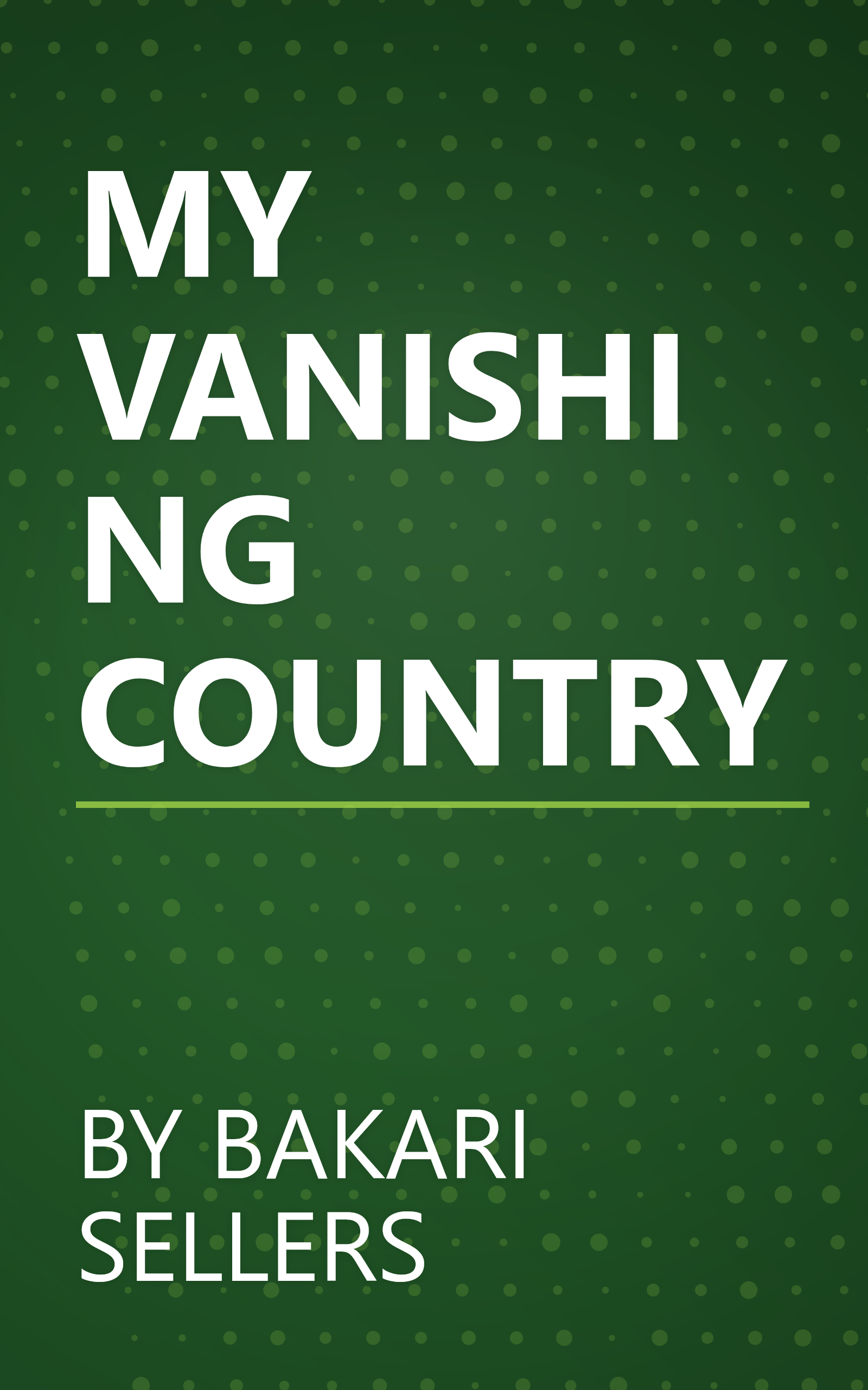 MY VANISHING COUNTRY book cover