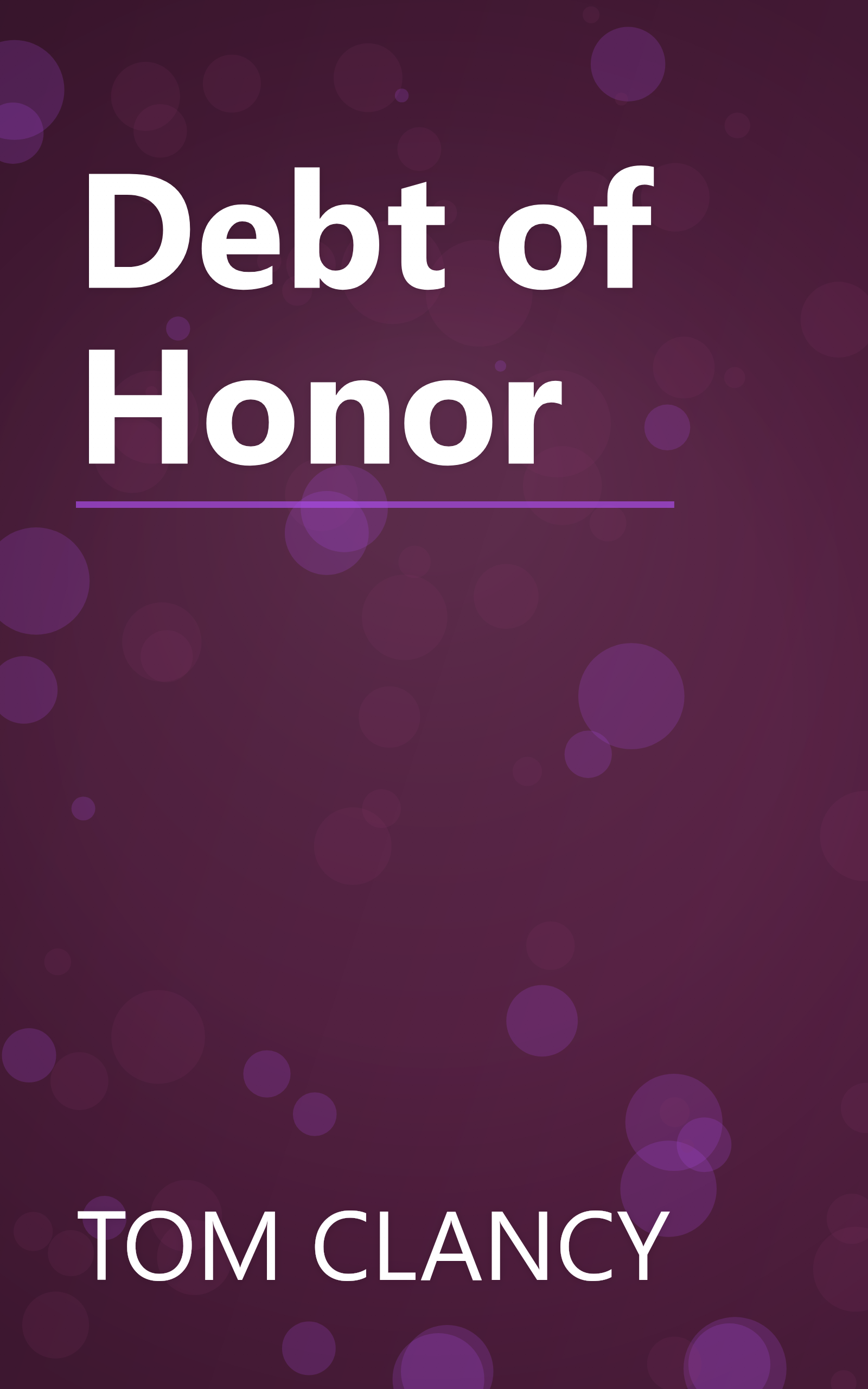 Debt of Honor book cover