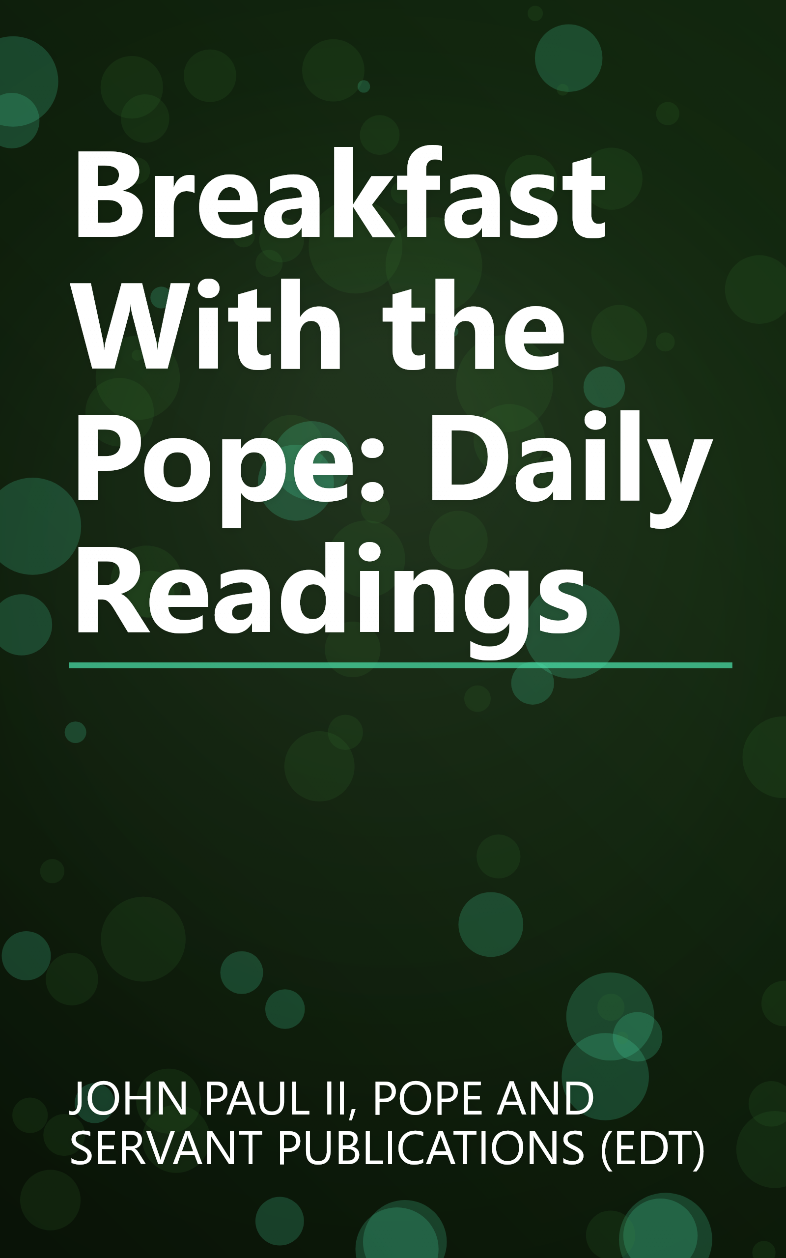Breakfast With the Pope: Daily Readings book cover