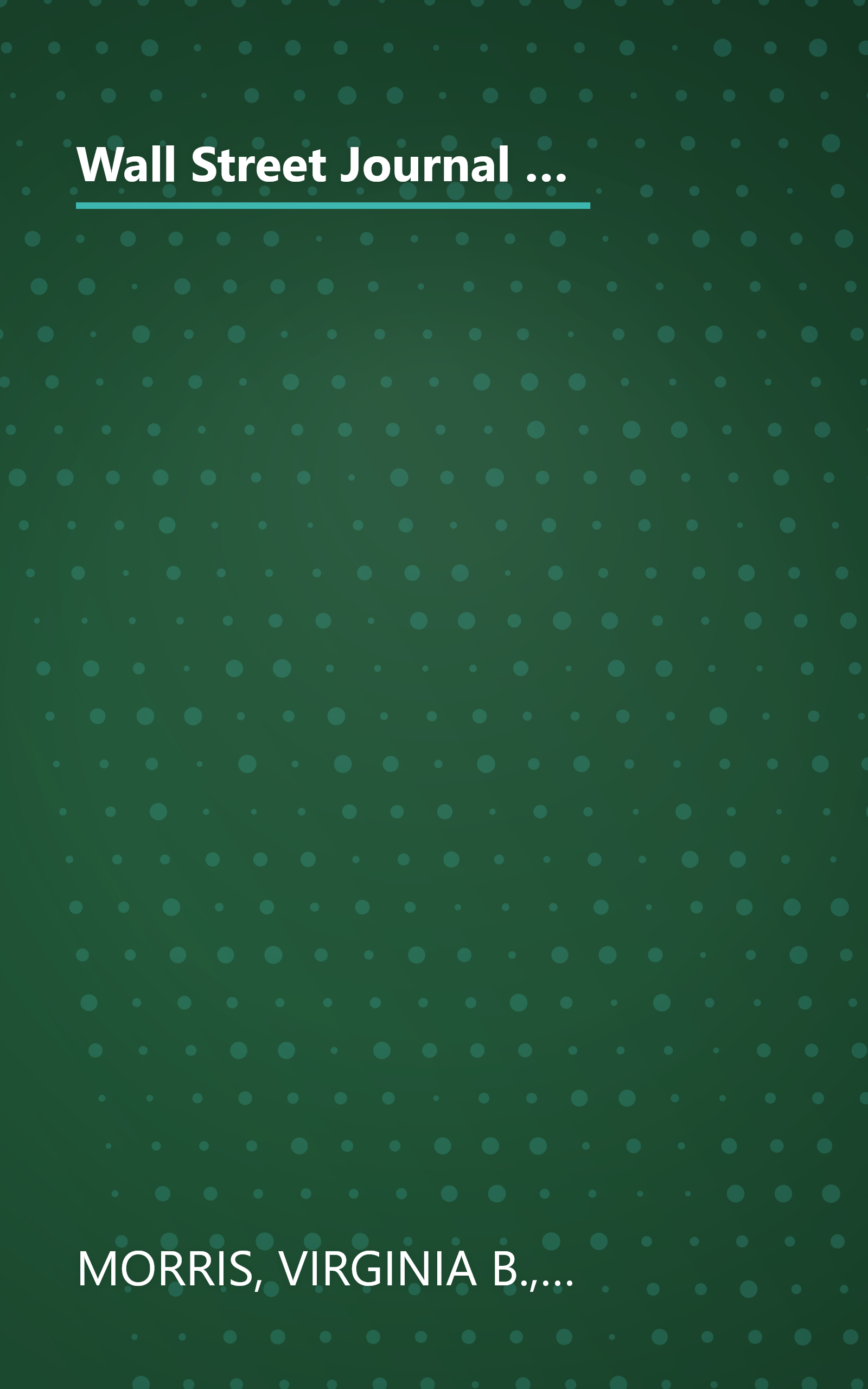 Wall Street Journal Guide to Planning Your Financial Future : The Easy-to-read Guide to Lifetime Planning for Retirement book cover