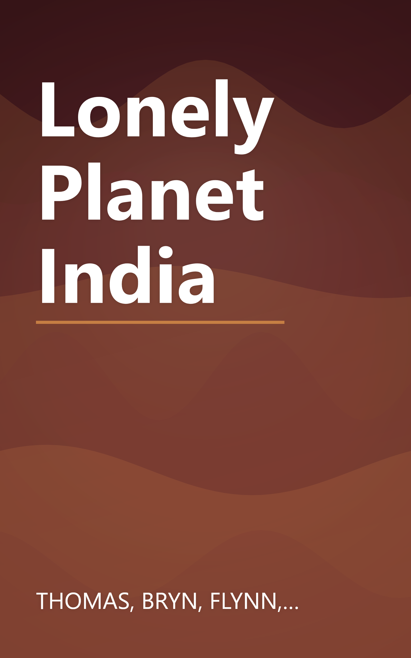 Lonely Planet India book cover