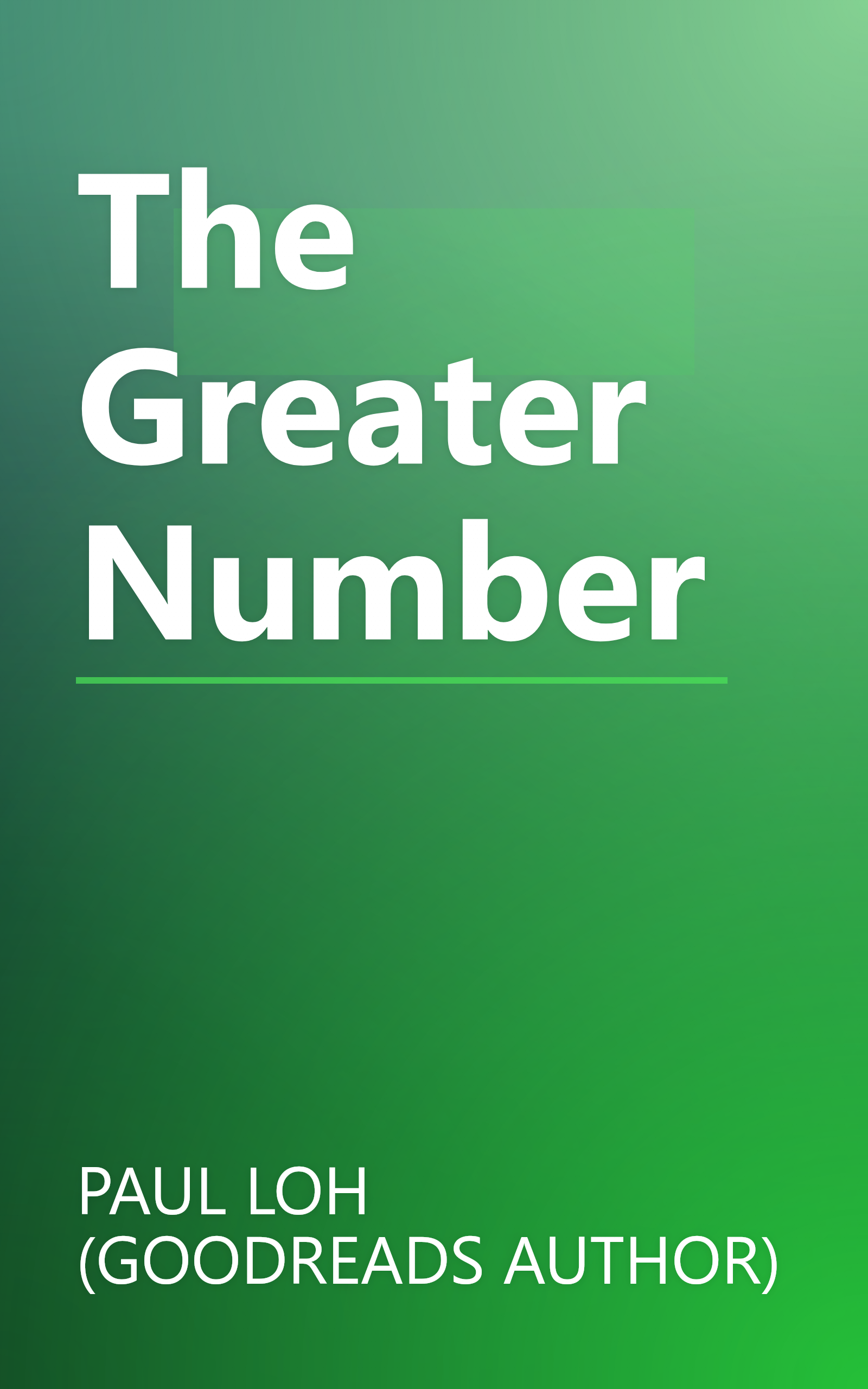 The Greater Number book cover