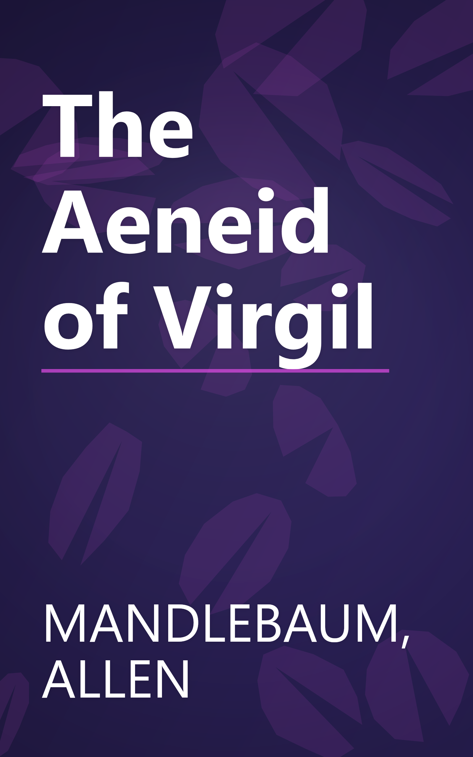The Aeneid of Virgil book cover