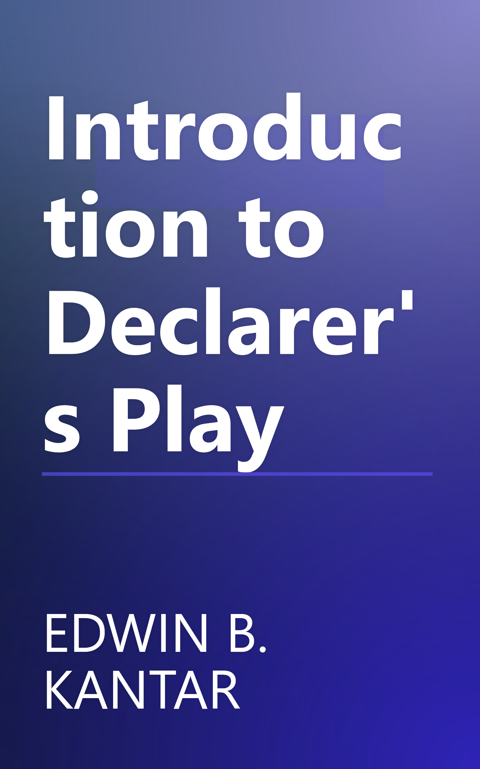 Introduction to Declarer's Play book cover