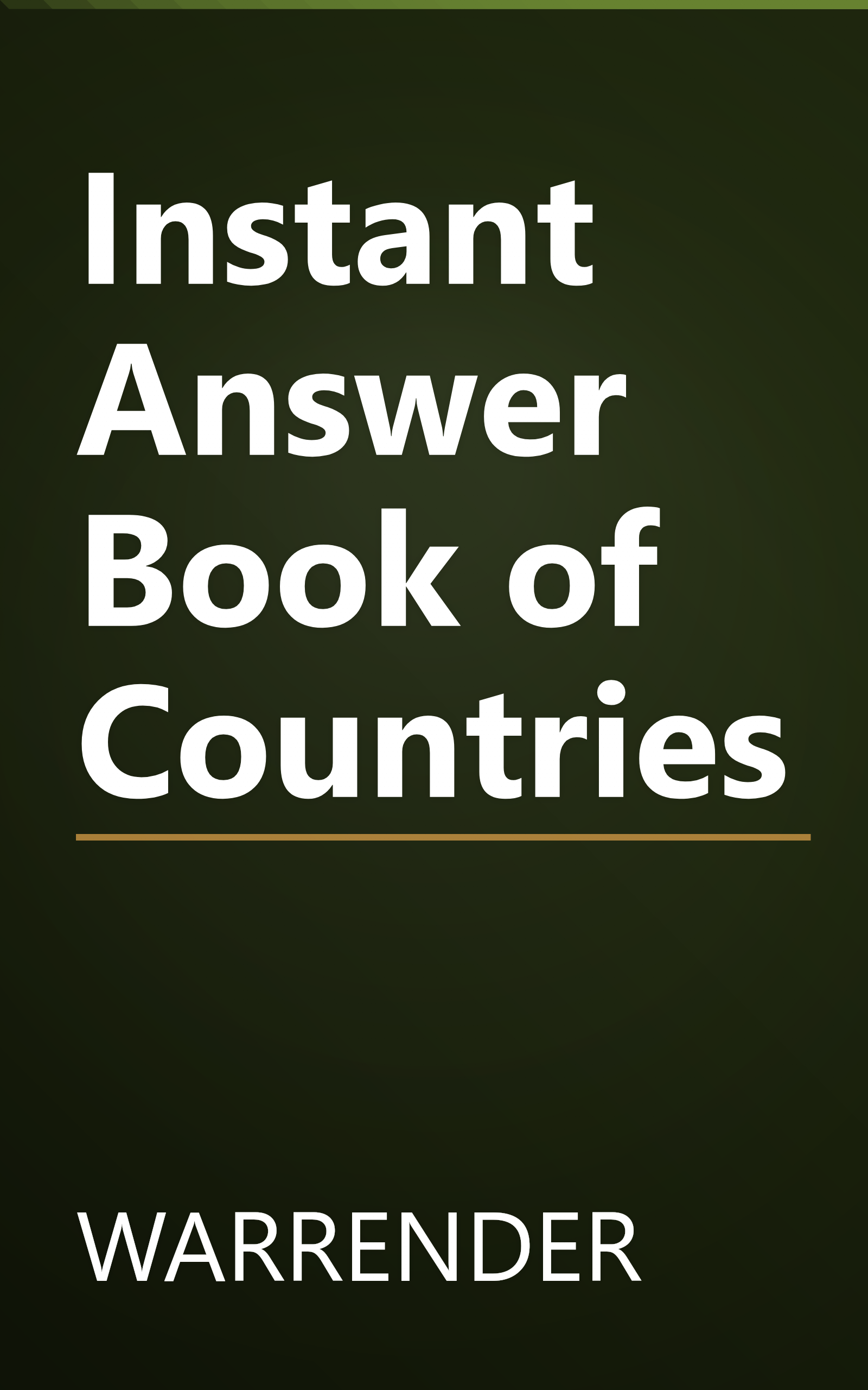 Instant Answer Book of Countries book cover