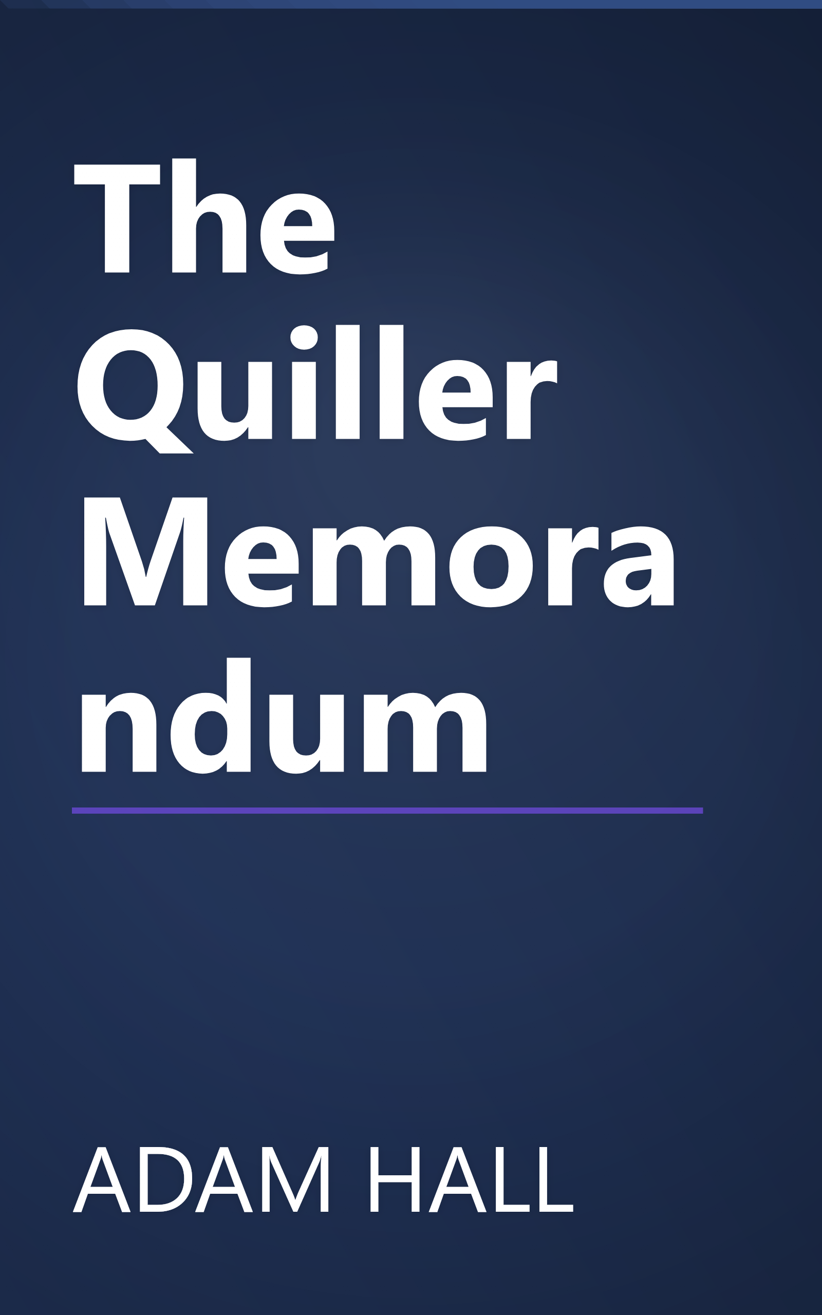 The Quiller Memorandum book cover
