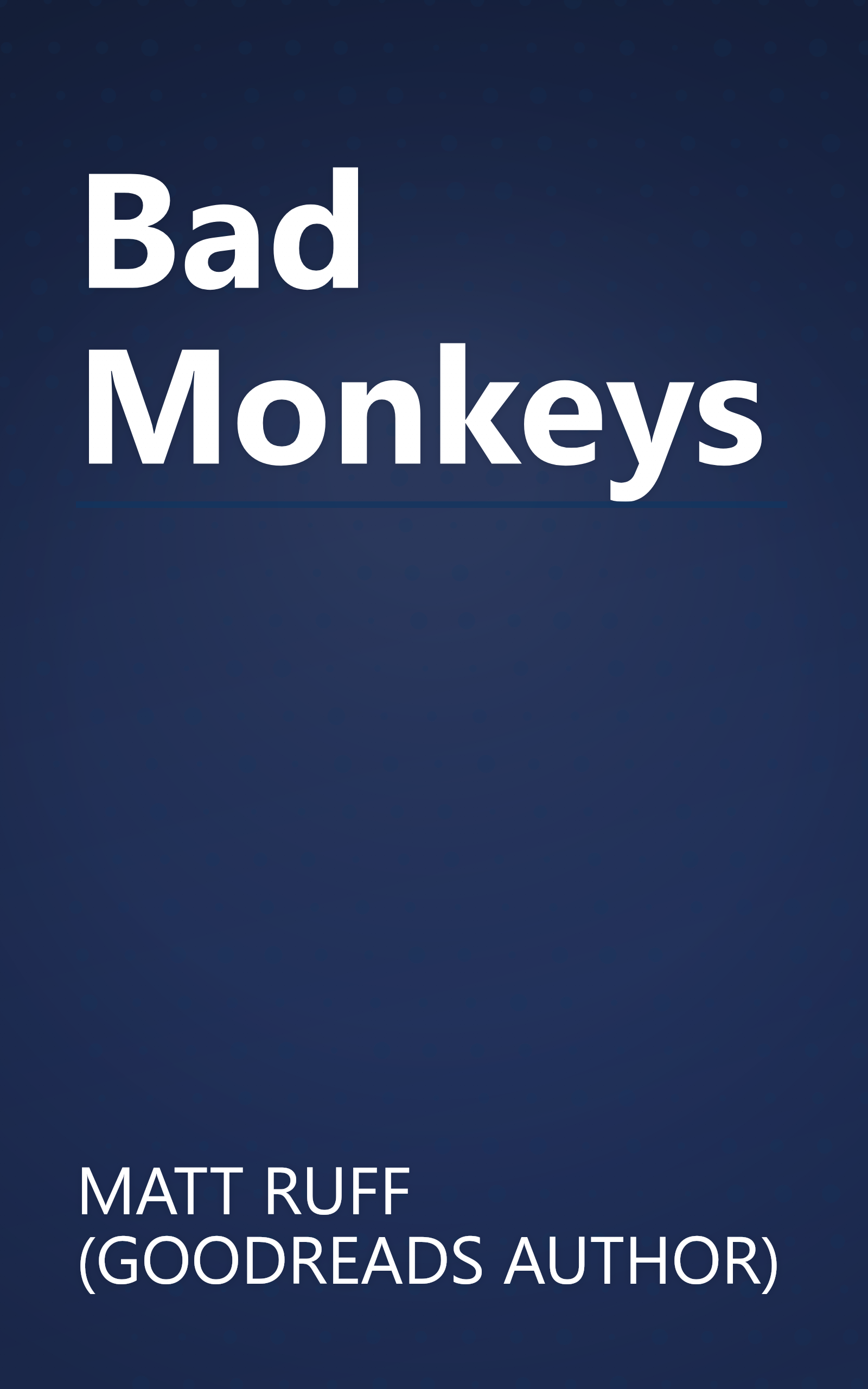 Bad Monkeys book cover