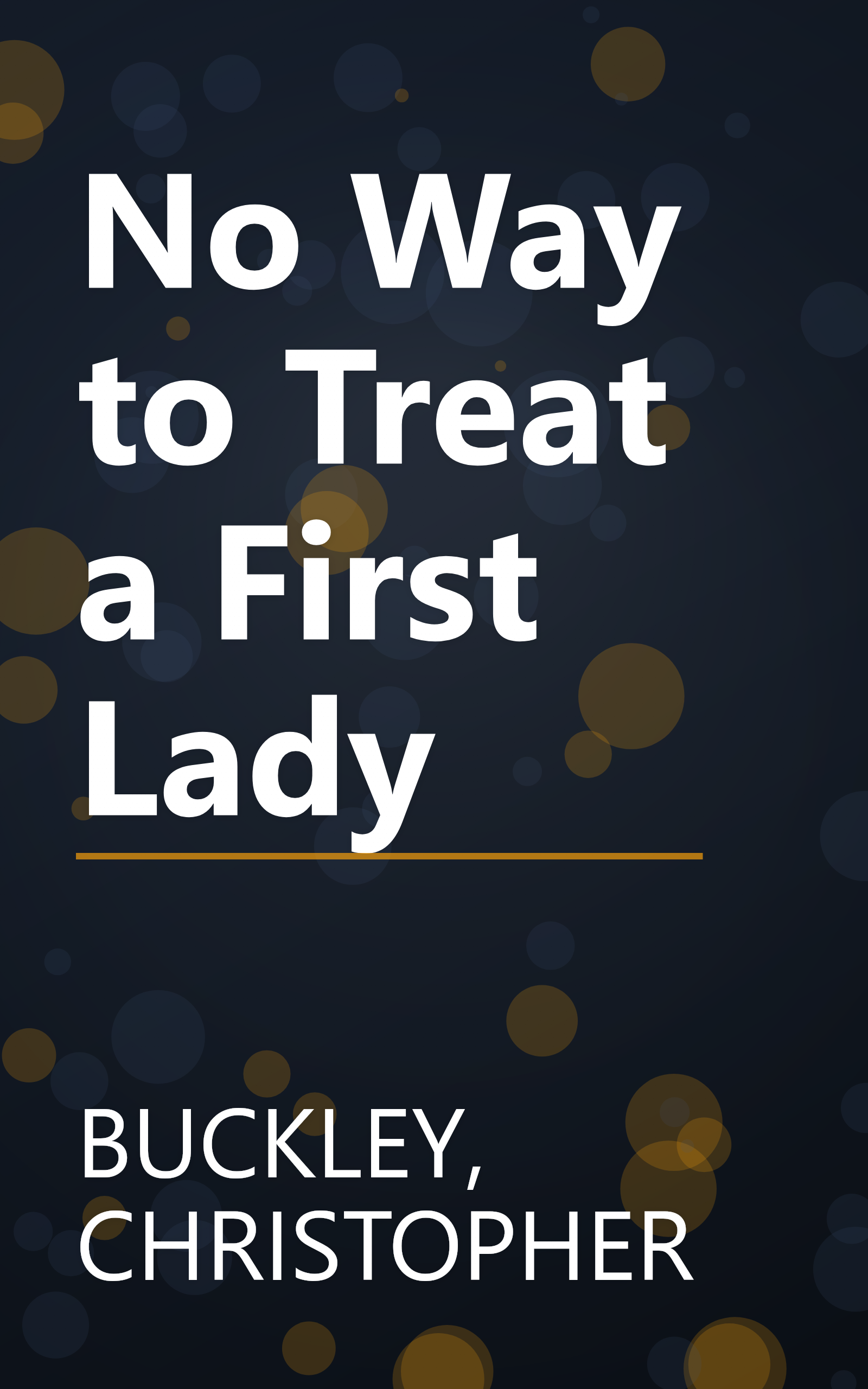 No Way to Treat a First Lady book cover