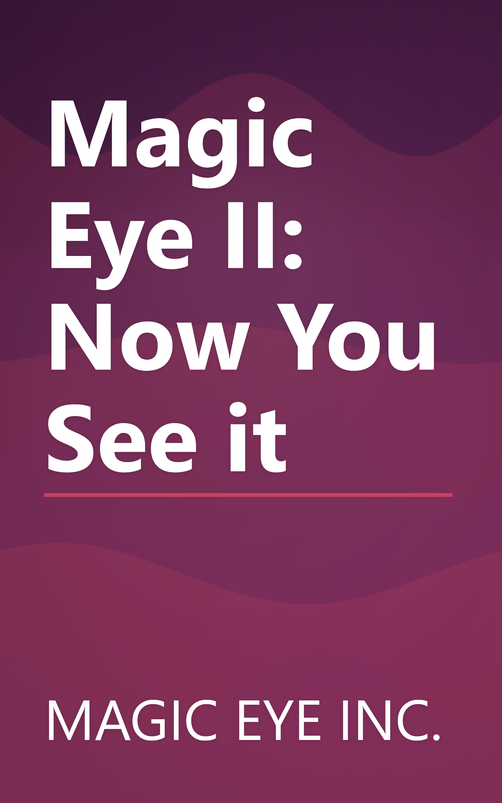 Magic Eye II: Now You See it book cover