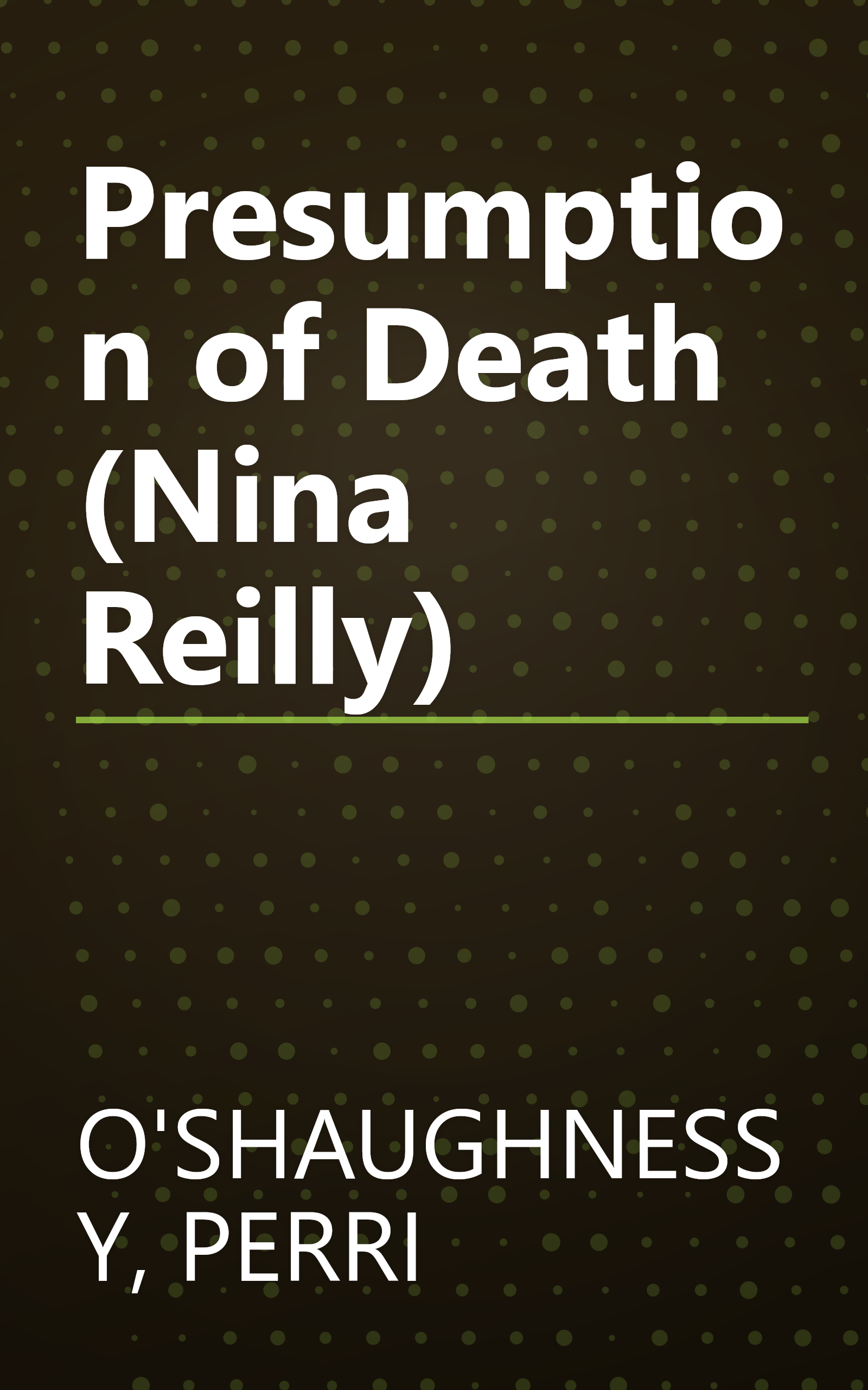 Presumption of Death (Nina Reilly) book cover