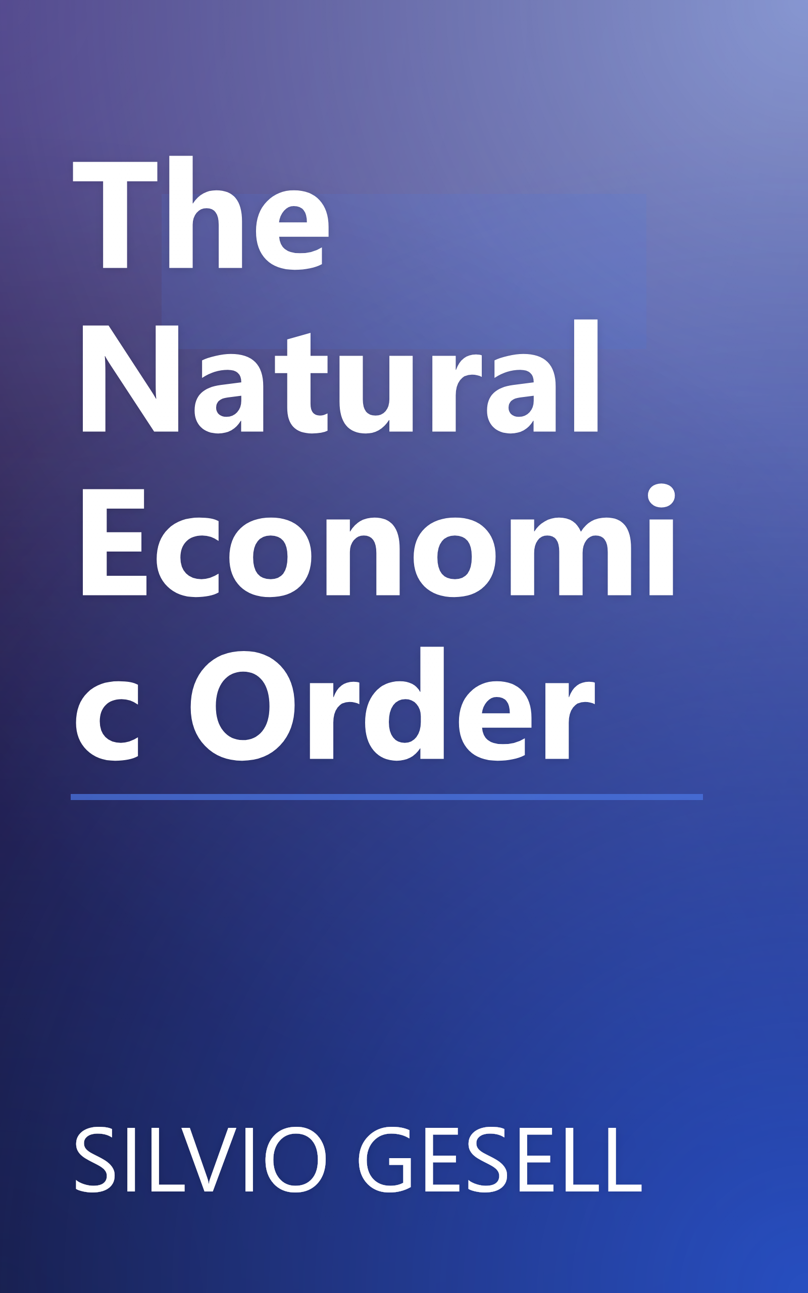 The Natural Economic Order book cover