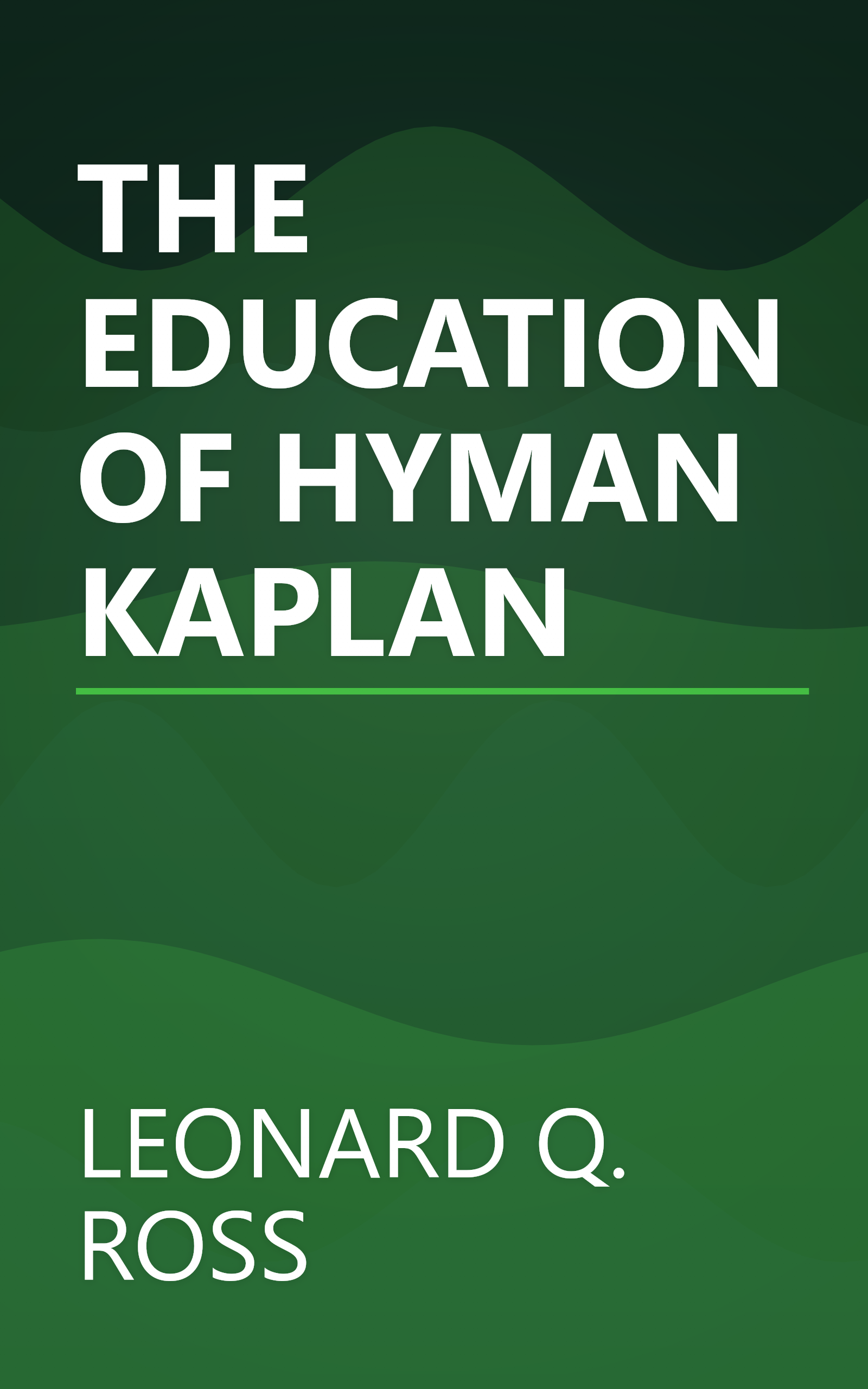 THE EDUCATION OF HYMAN KAPLAN book cover