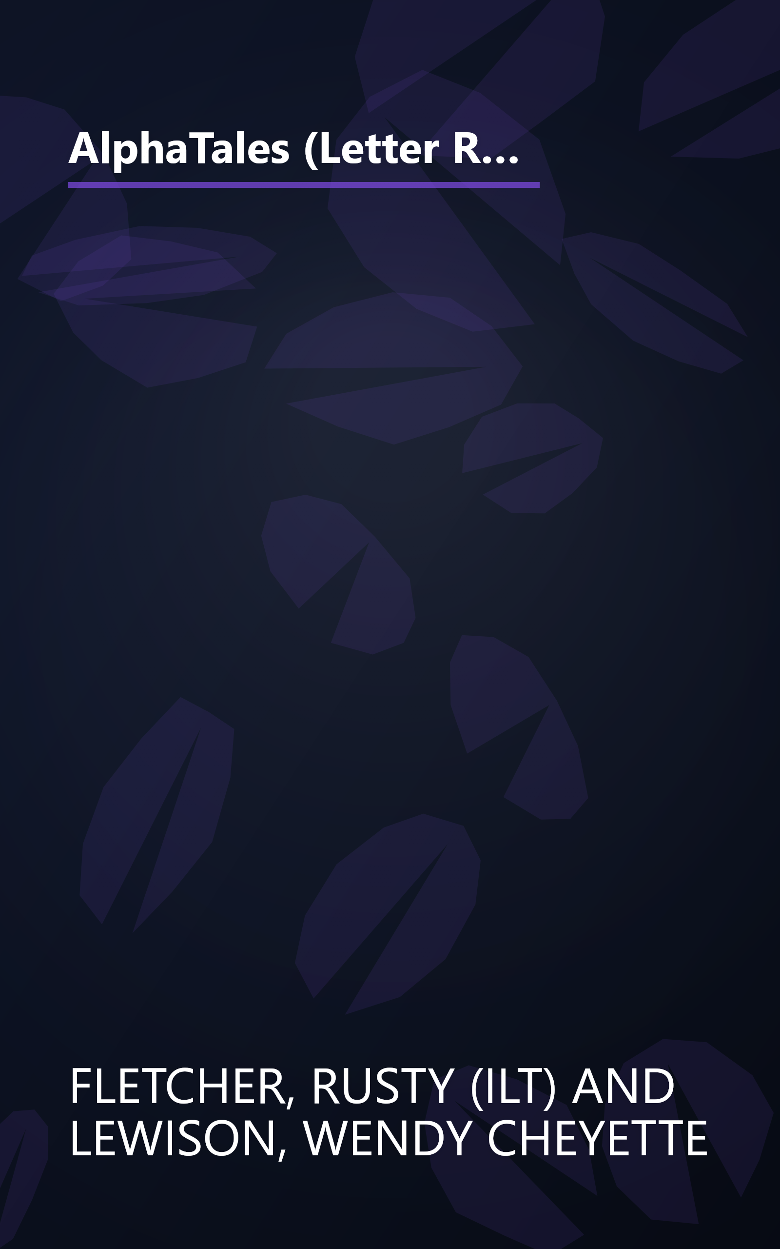 AlphaTales (Letter R: Rosey Rabbit\x82\x84s Radish): A Series of 26 Irresistible Animal Storybooks That Build Phonemic Awareness & Teach Each letter of the Alphabet book cover